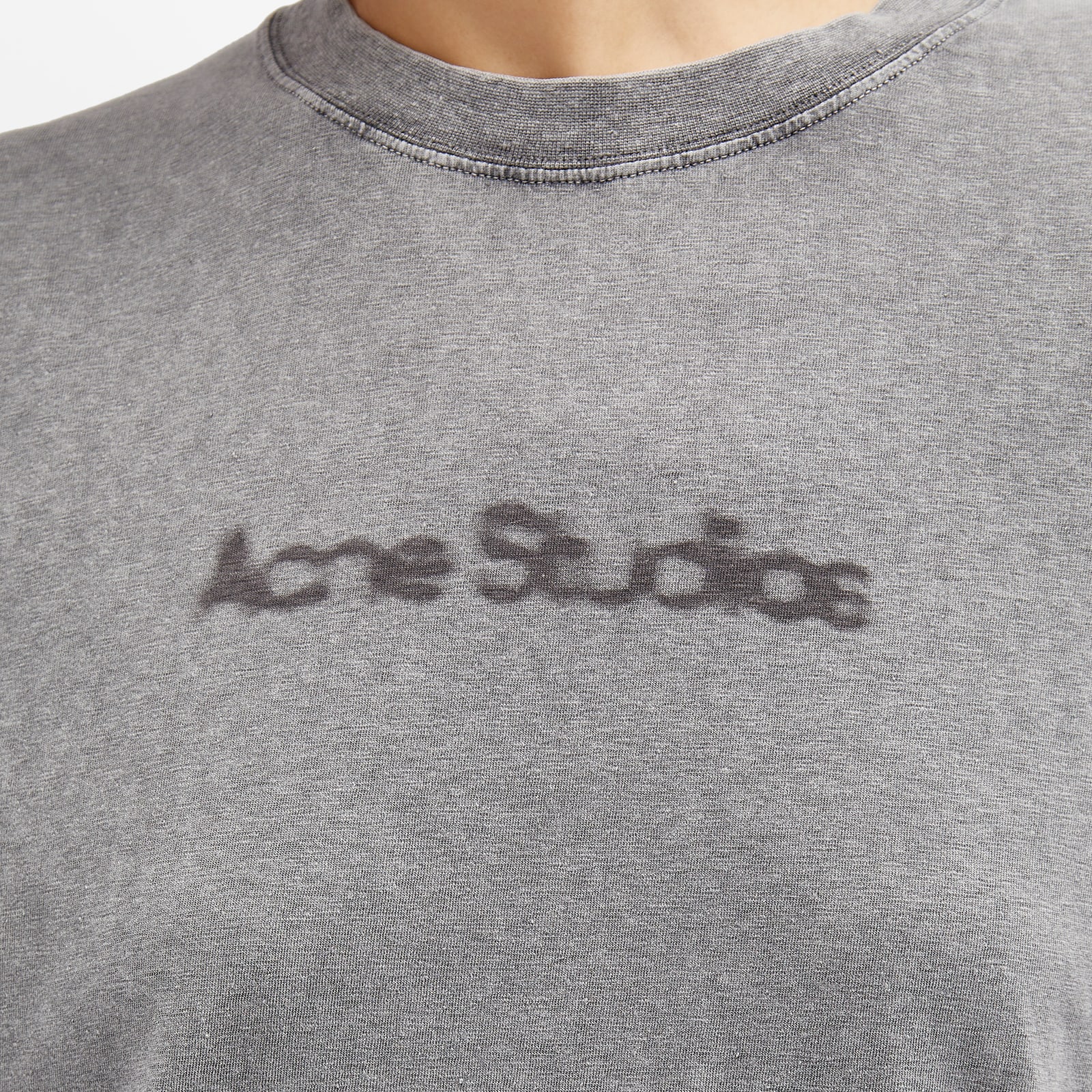 Acne Studios Logo T-Shirt Anthracite Grey | END. (GB)