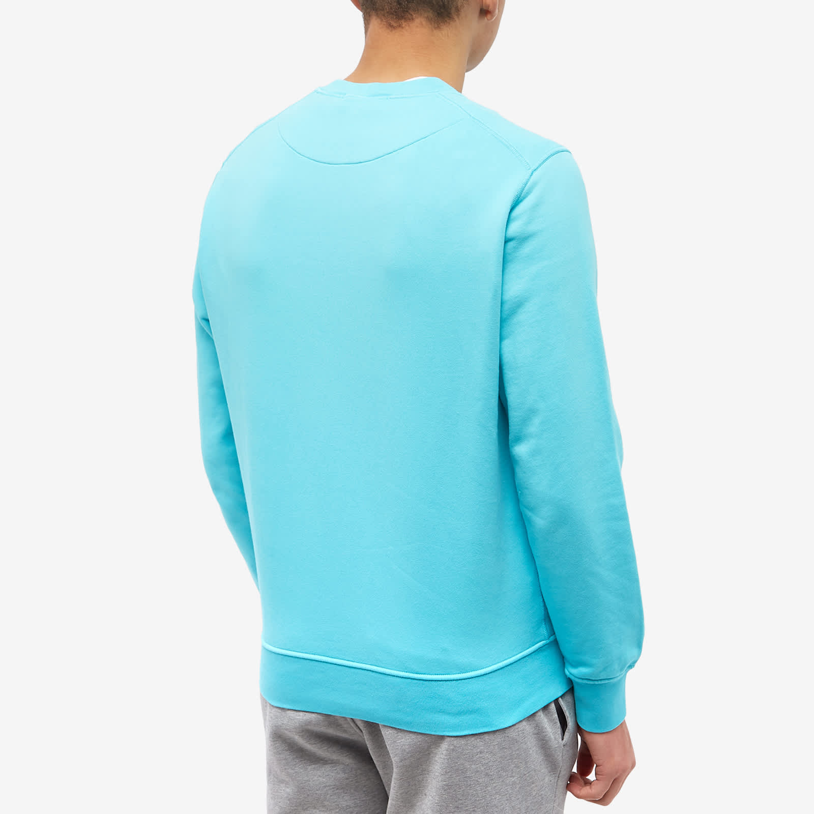 Stone Island Garment Dyed Crew Neck Sweat Turquiose | END.