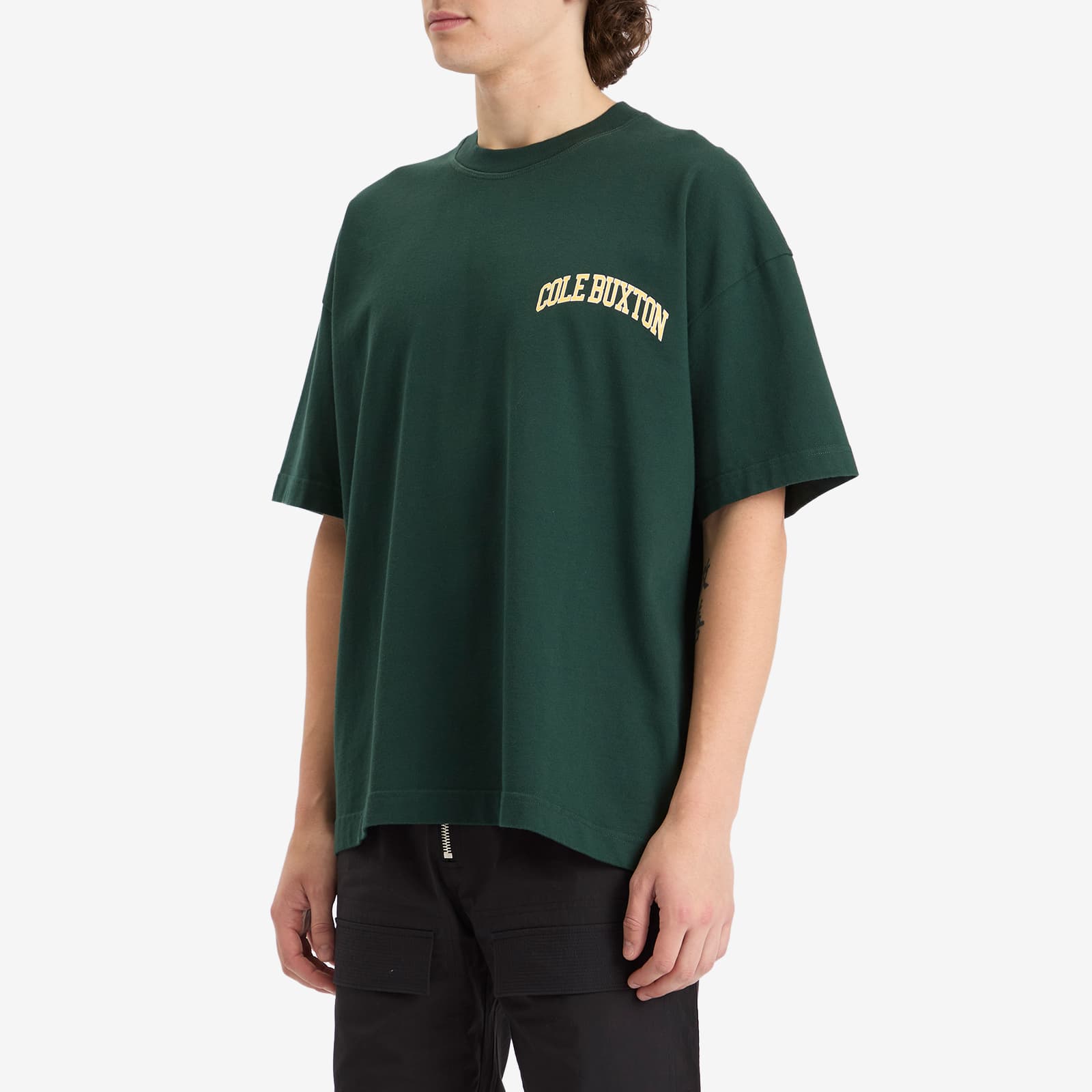 Cole Buxton Yellow Arc T-Shirt - Presented by END. Forest Green | END. (GB)