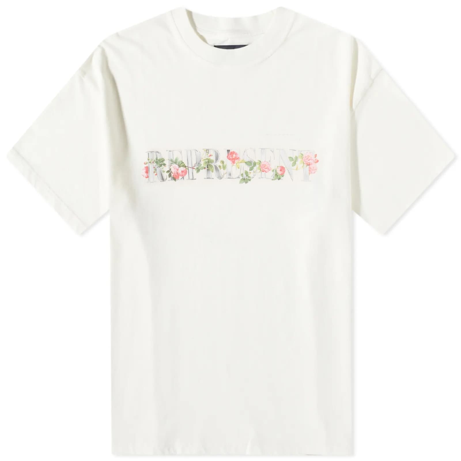 Represent Floral R T-Shirt White | END. (US)