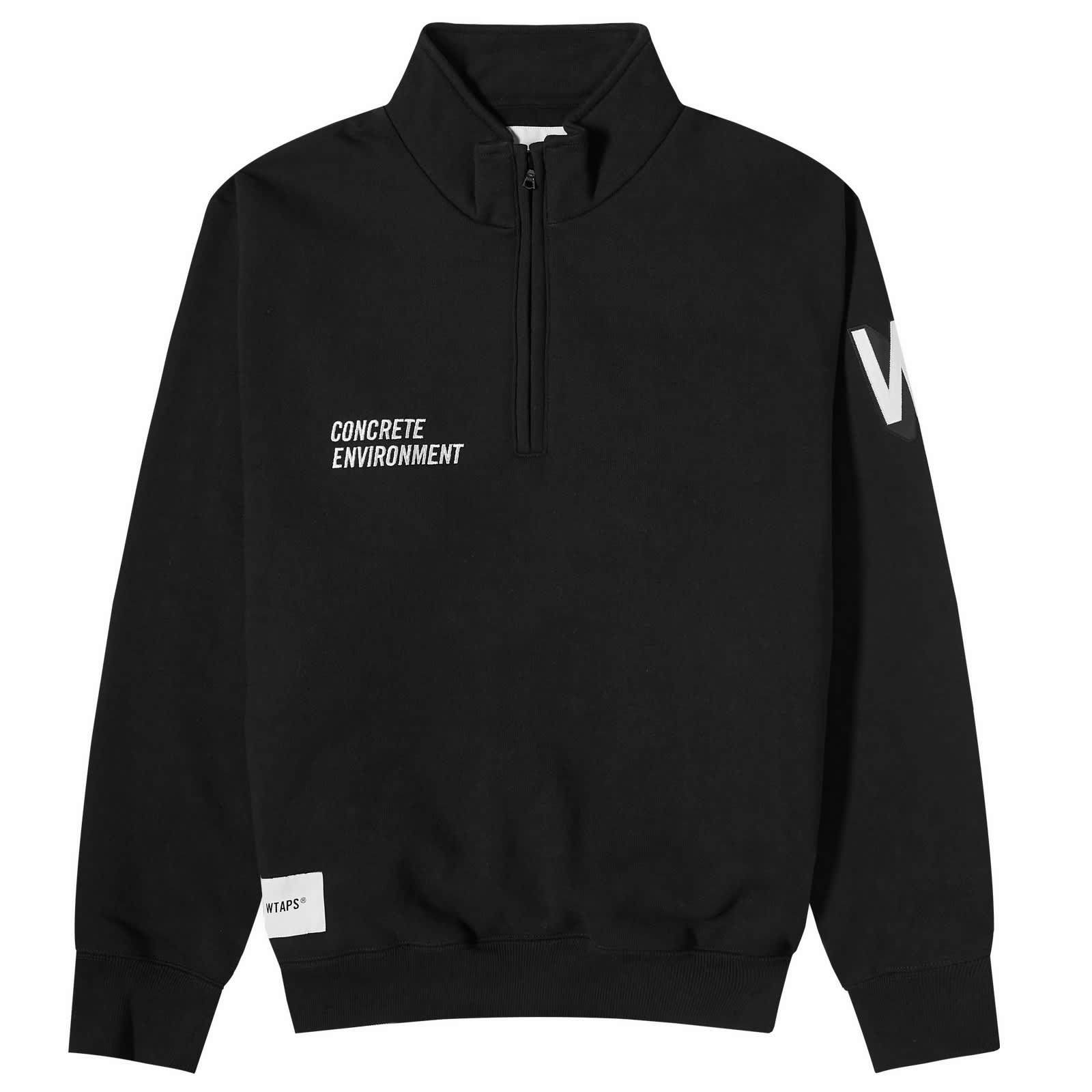 WTAPS 05 Quarter Zip Sweatshirt Black | END. (US)