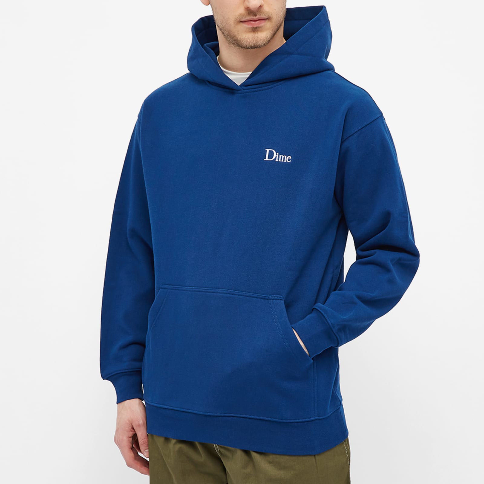 Dime Classic Small Logo Hoodie Navy | END.