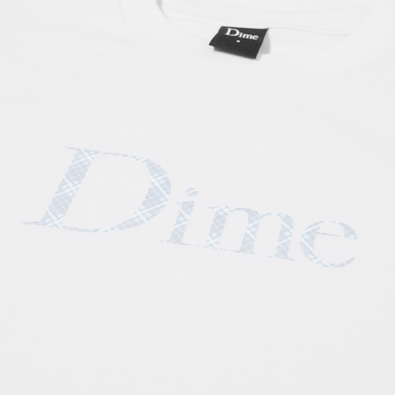 Dime Classic Plaid Logo T-Shirt White | END. (US)