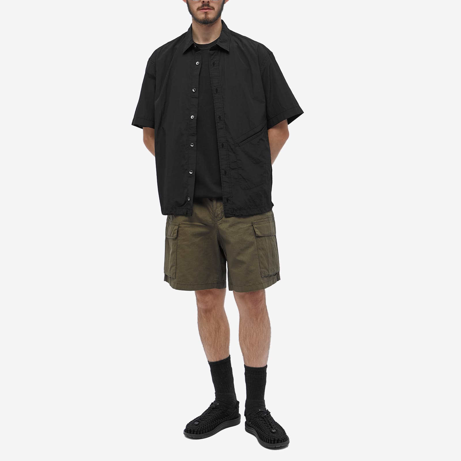FrizmWORKS Nyco String Short Sleeve Shirt Black | END. (KR)