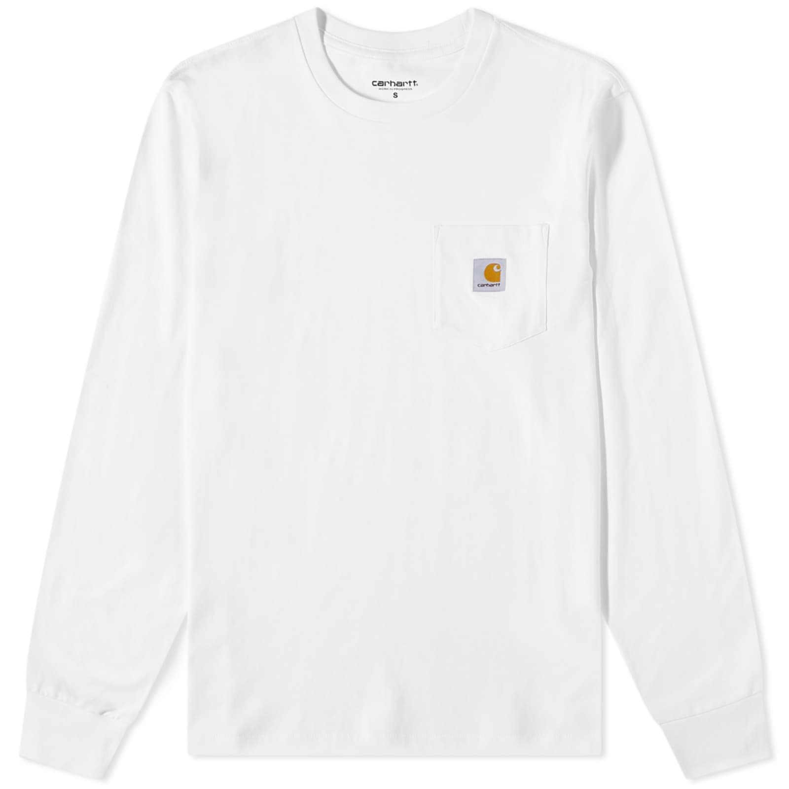 Carhartt WIP Long Sleeve Pocket T-Shirt White | END. (HK)