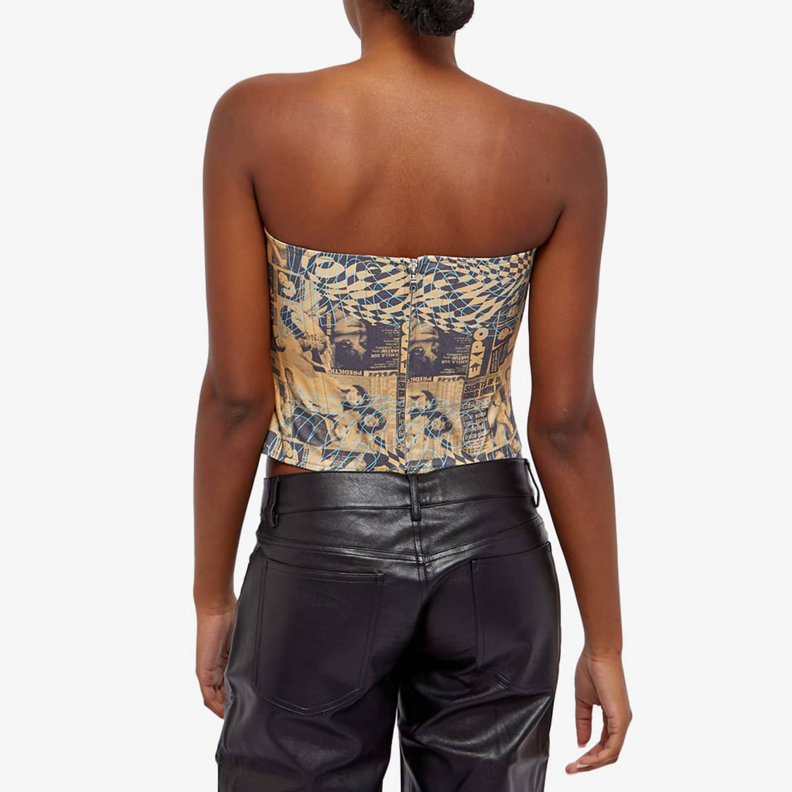 Miaou Leia Wanted Printed Corset Wanted End Global