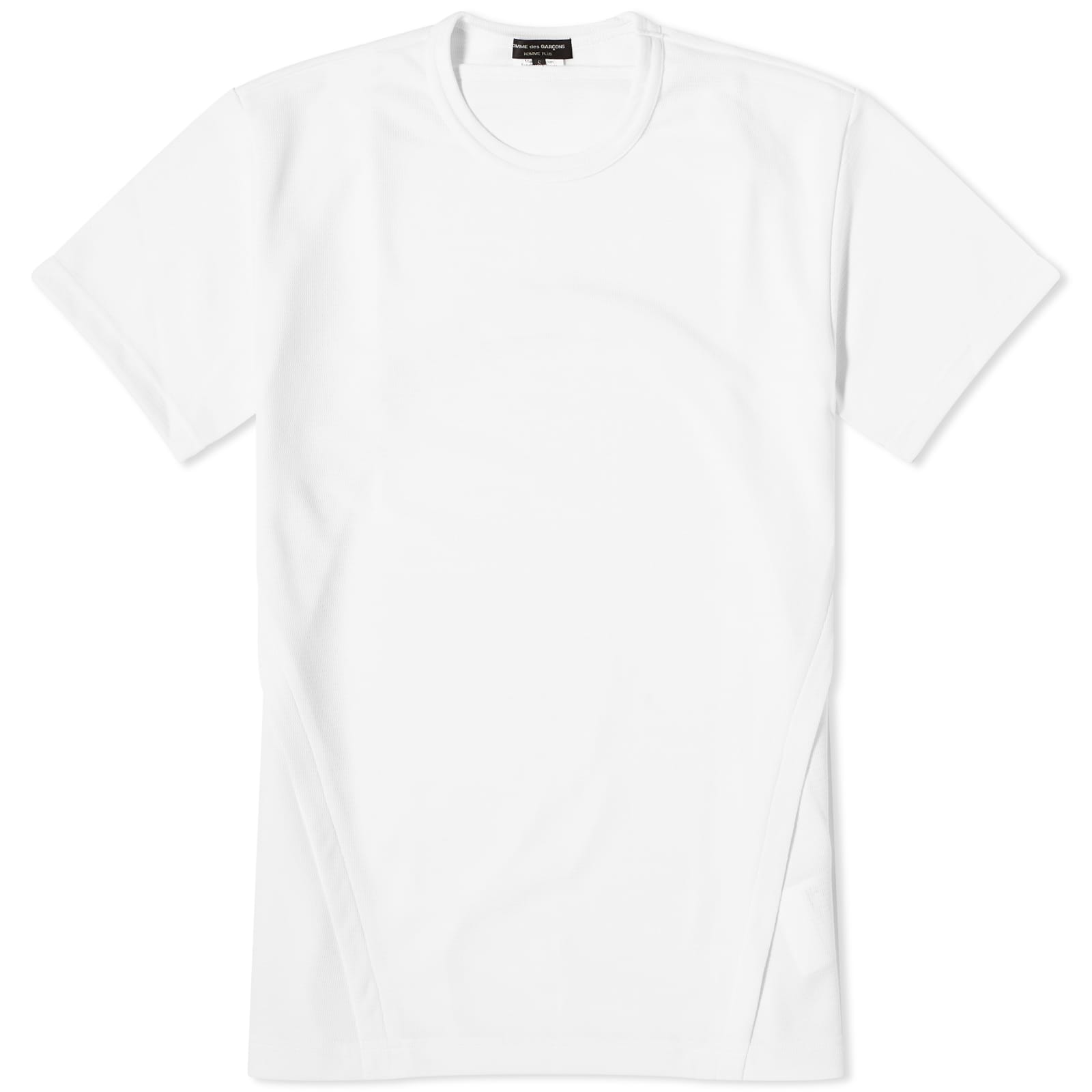 Comme Des Garçons Homme Plus Poly Panelled T Shirt White End Us