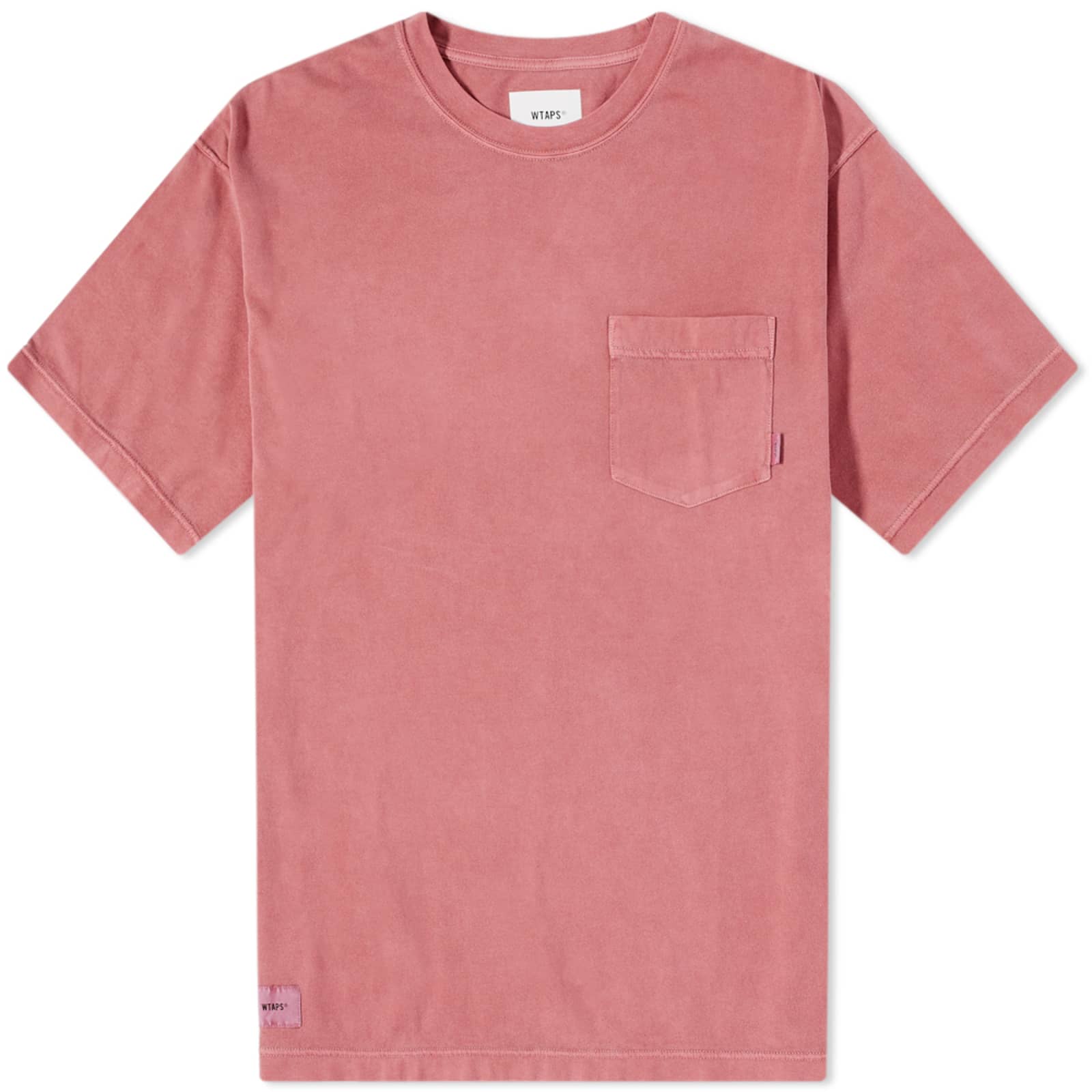 WTAPS Blank Washed Pocket T-Shirt Red | END.