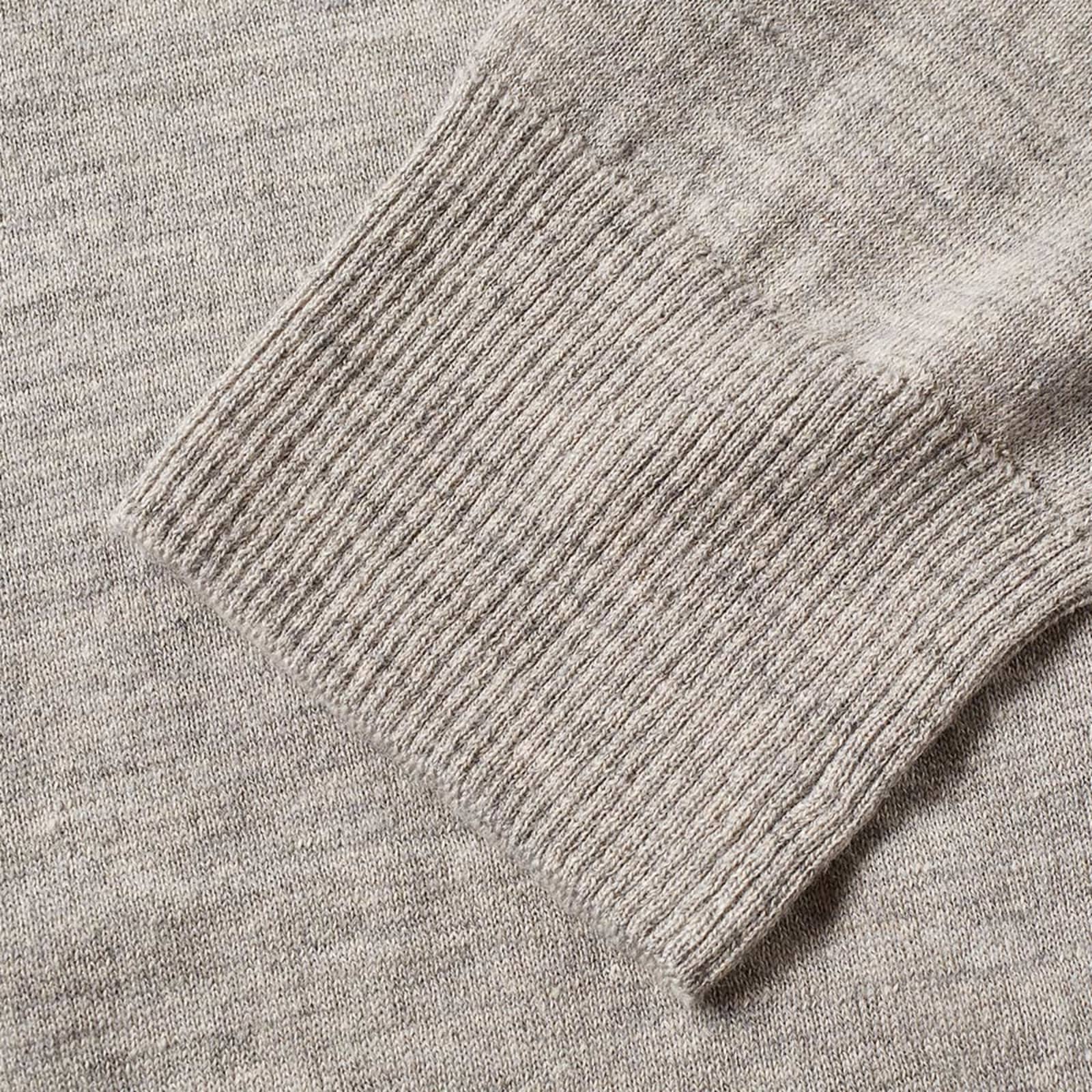 Maison Margiela 14 Elbow Patch V Neck Jumper Light Grey Melange | END. (US)