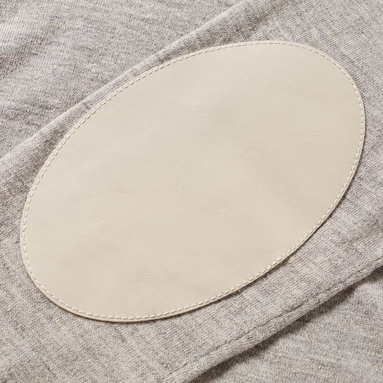 Maison Margiela 14 Elbow Patch V Neck Jumper Light Grey Melange | END. (US)