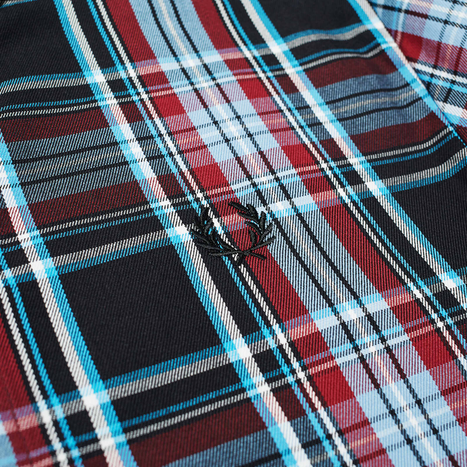 Fred Perry Tartan Shirt Maroon | END.