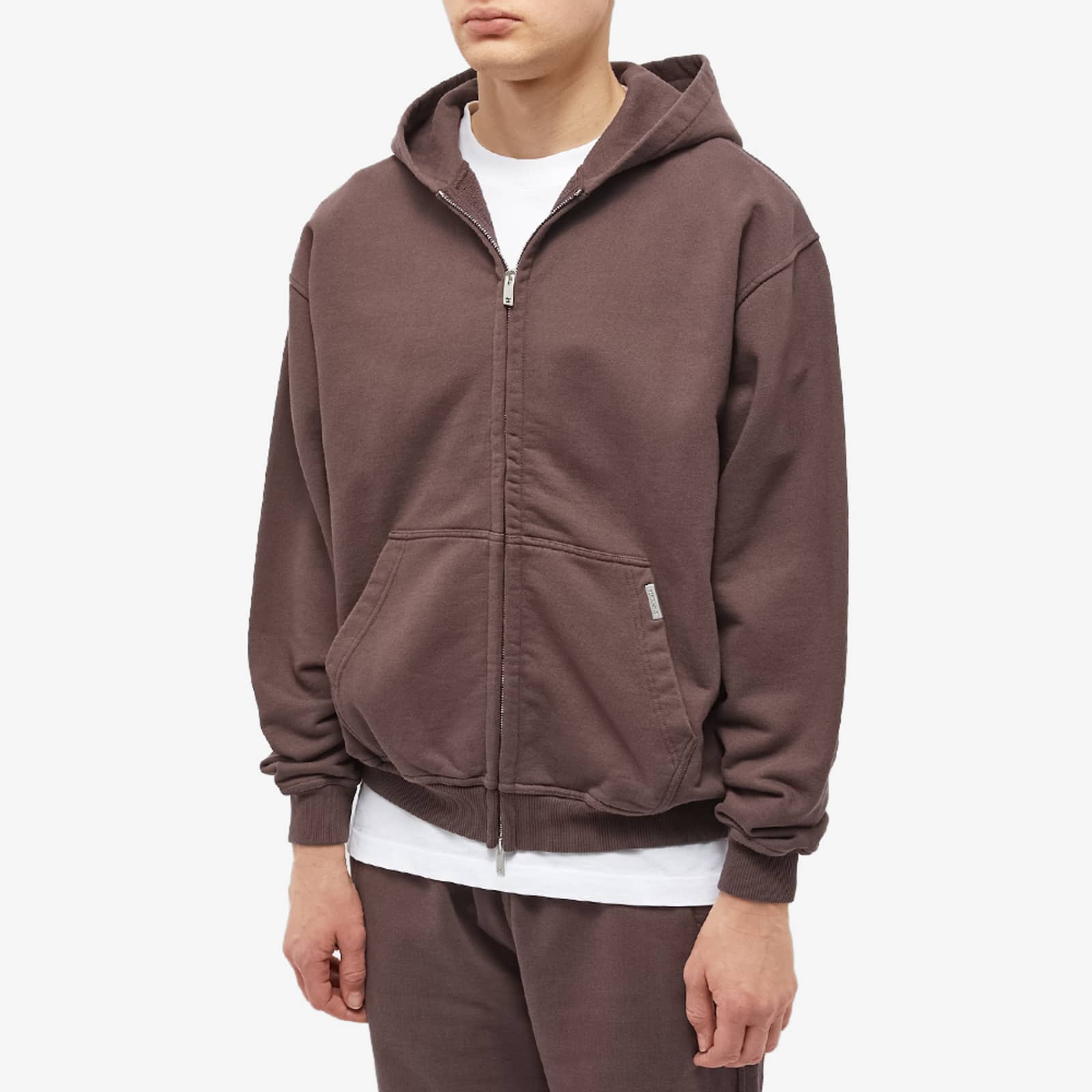 Represent Blank Zip Hoodie Plum | END. (GB)