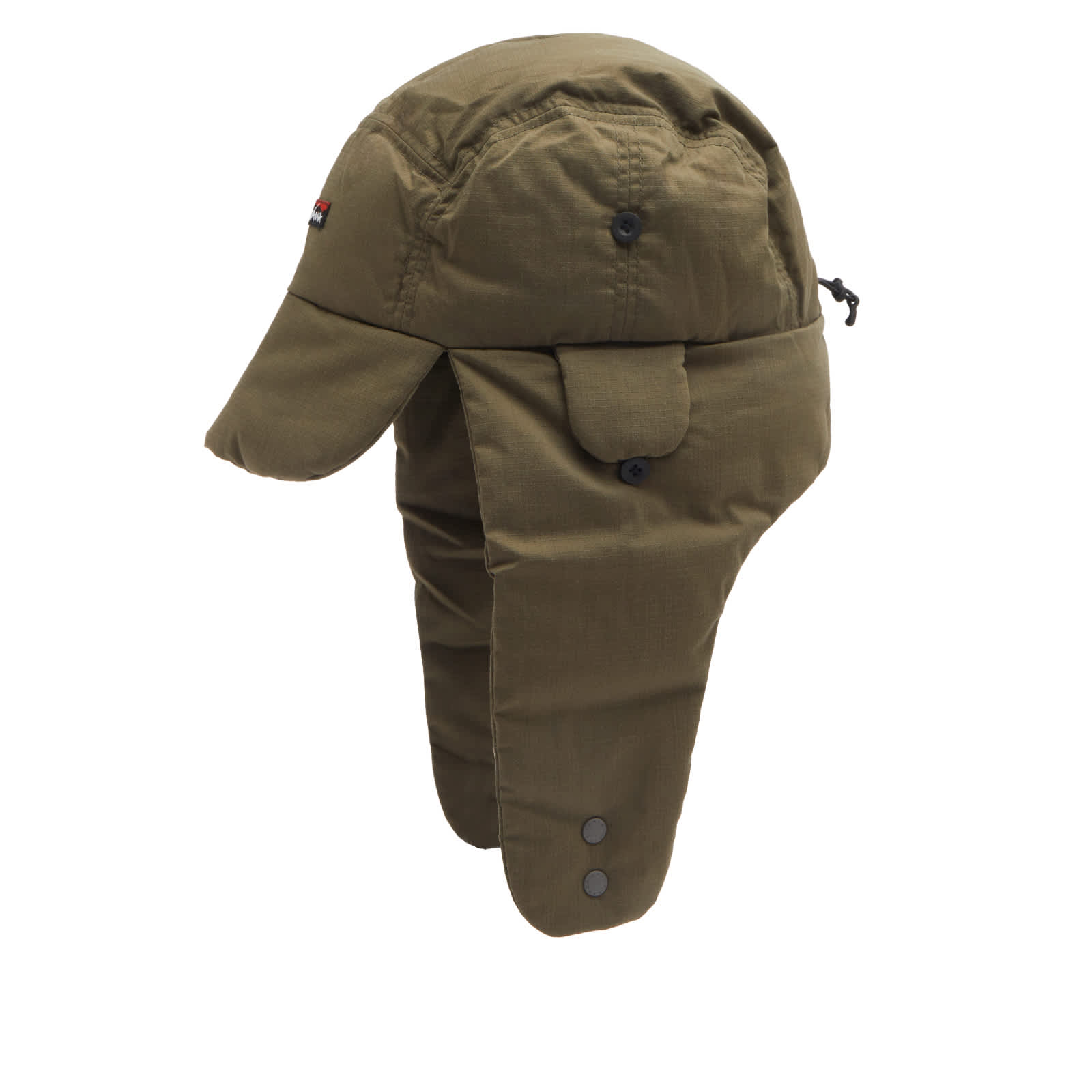Nanga Hinoc Ripstop Down Ear Flap Cap Army Green | END. (US)
