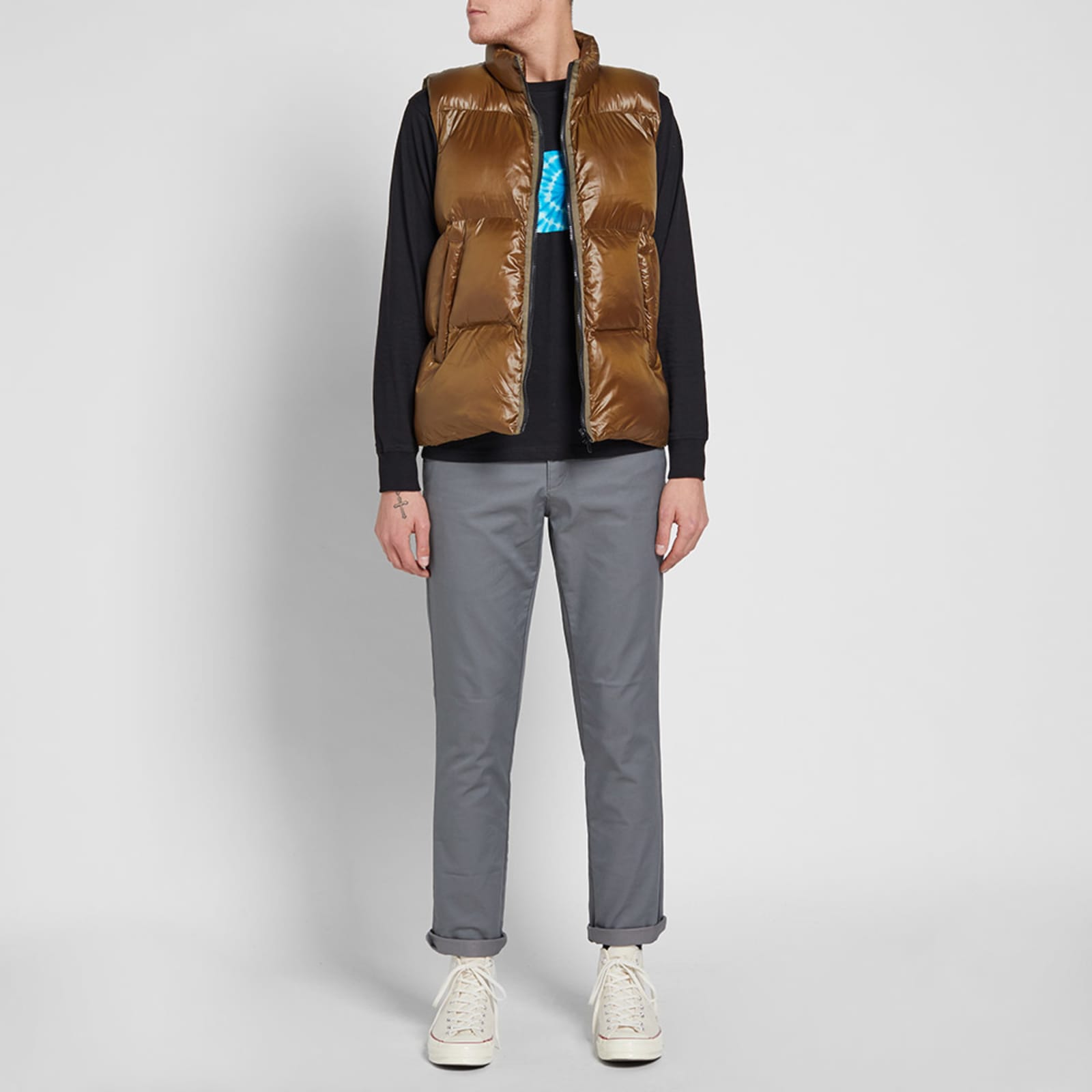 MKI Bubble Vest Olive Shine | END.