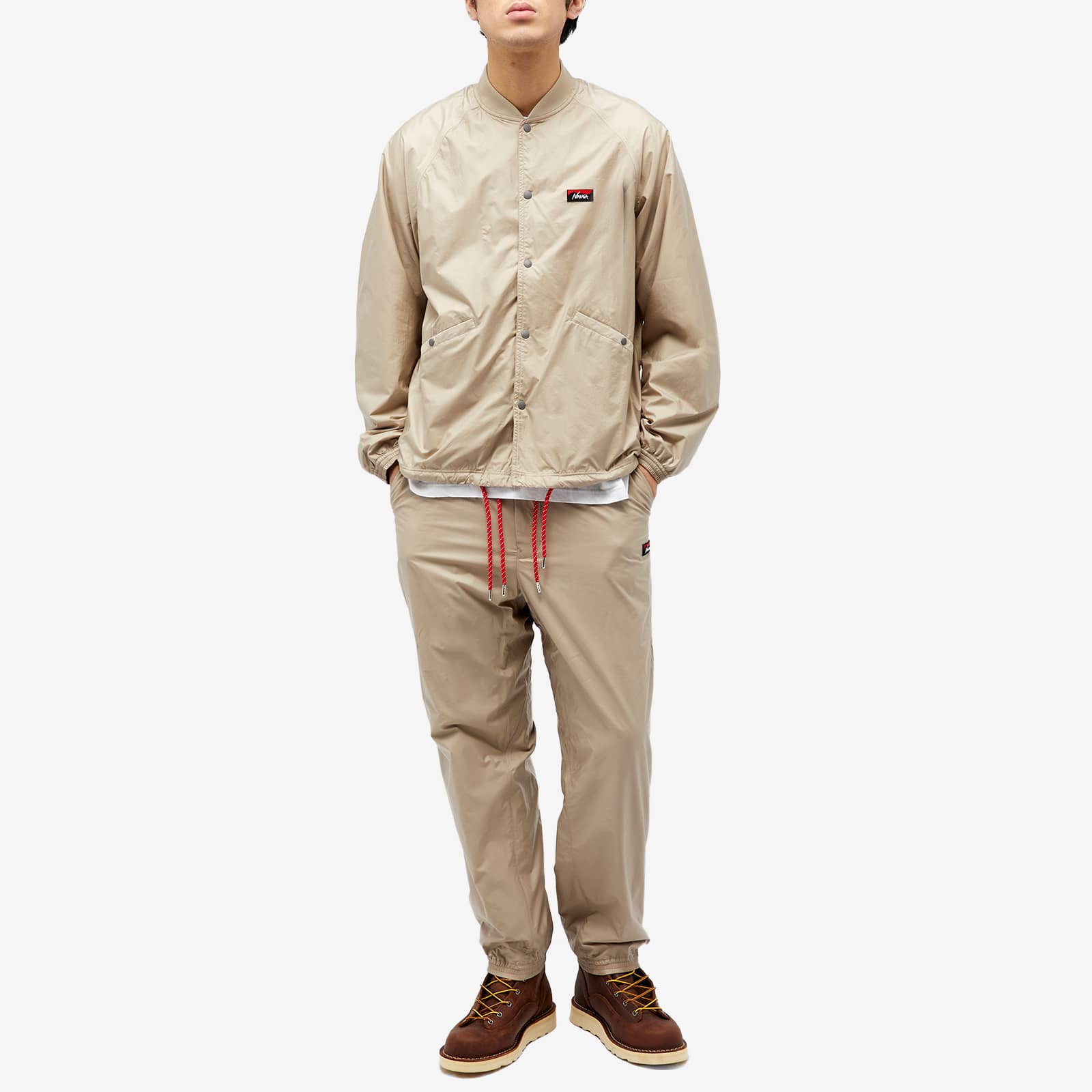NANGA Rib Collar Coach Jacket Mocha | END. (HK)