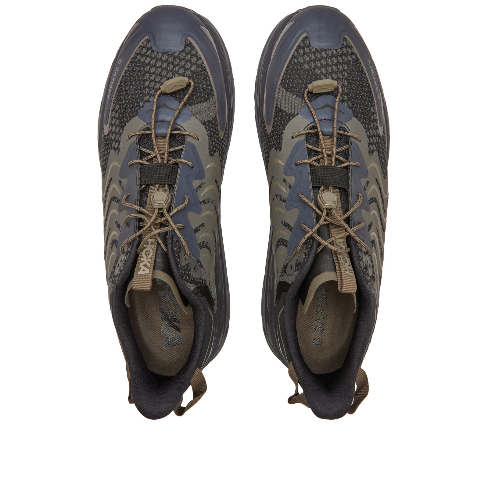 HOKA ONE ONE x Satisfy Clifton LS Sneakers Forged Iron & Black | END. (NZ)