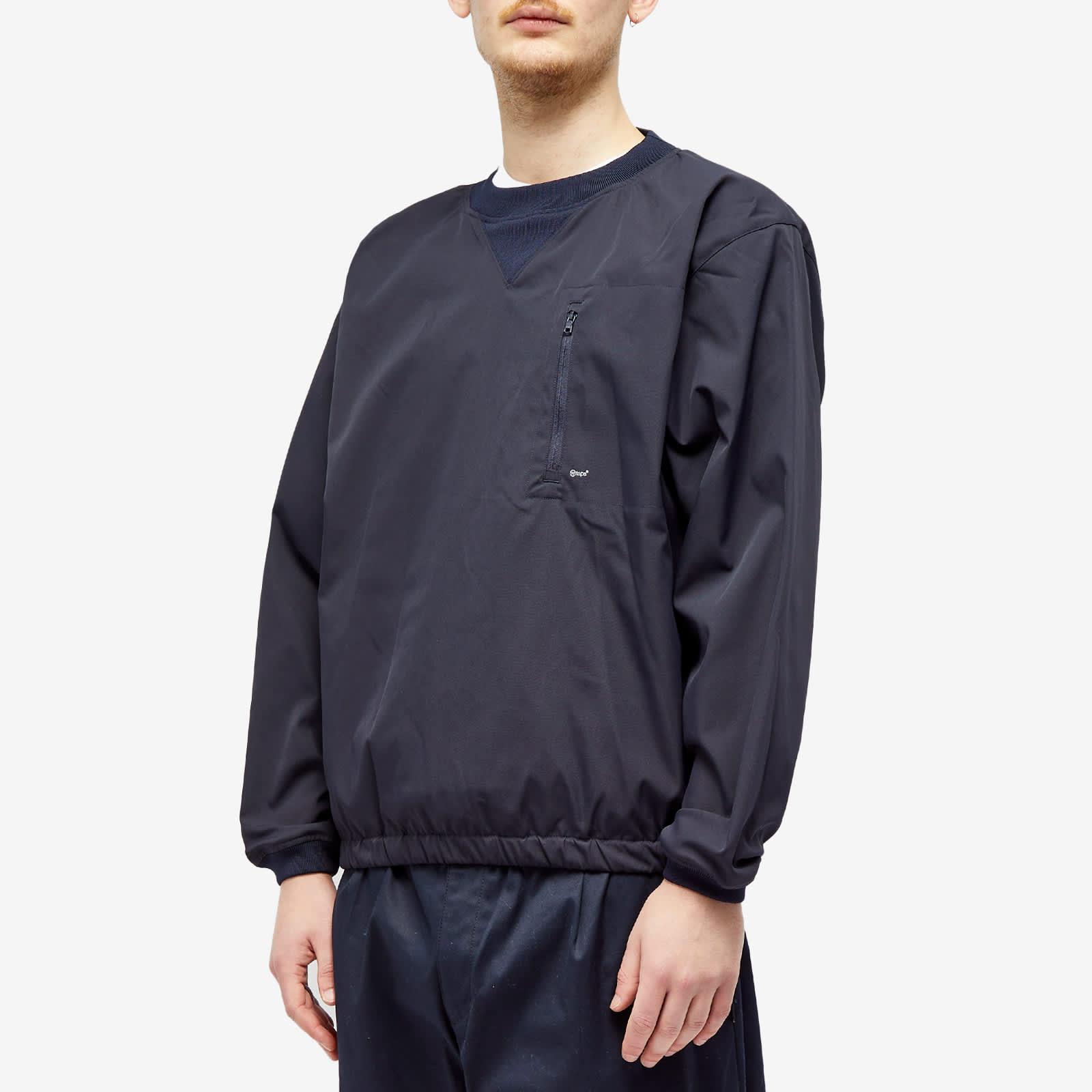 WTAPS 04 Crew Neck Nylon Jacket Navy | END. (HK)