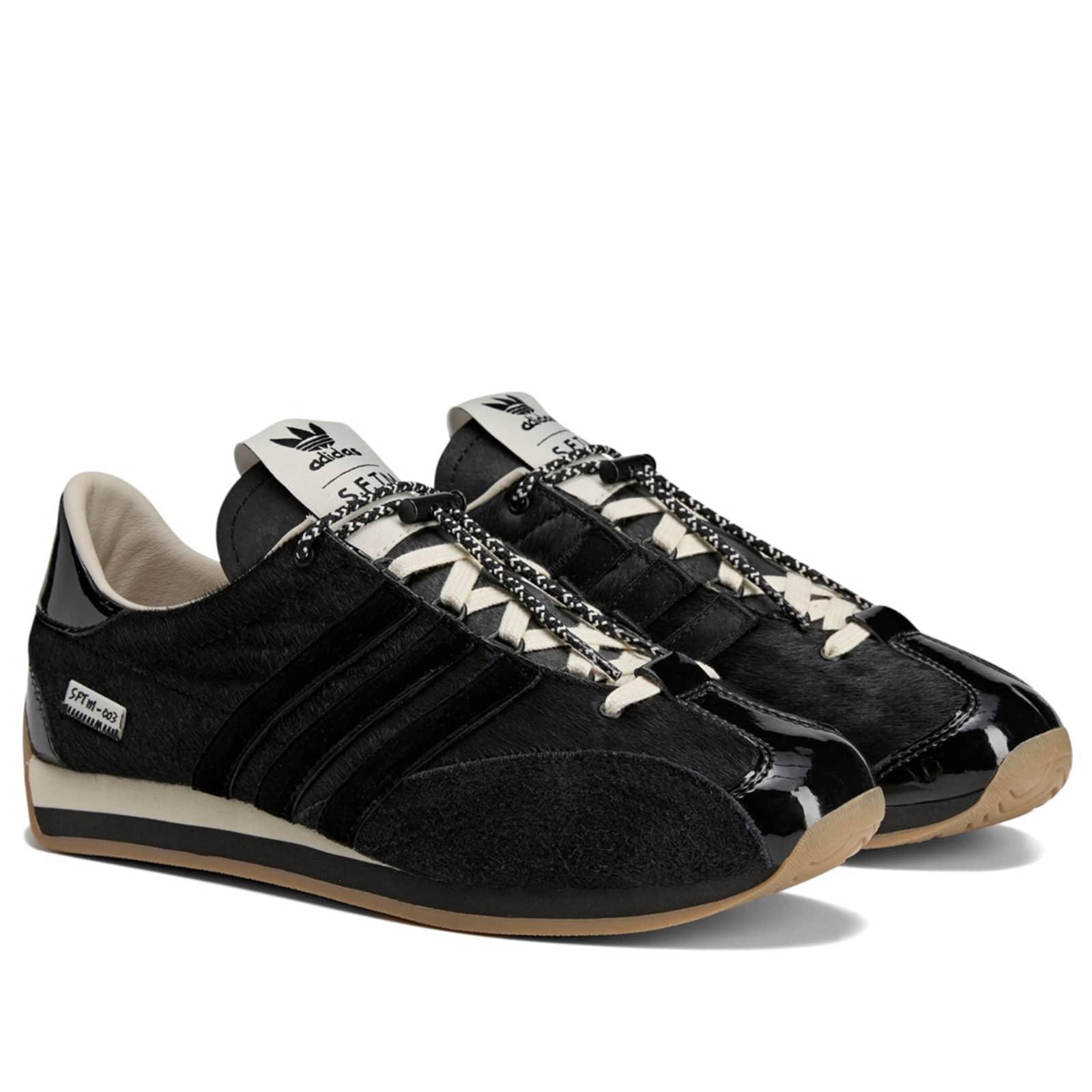 adidas x SFTM Country OG Sneaker Core Black & Cream White | END. (US)