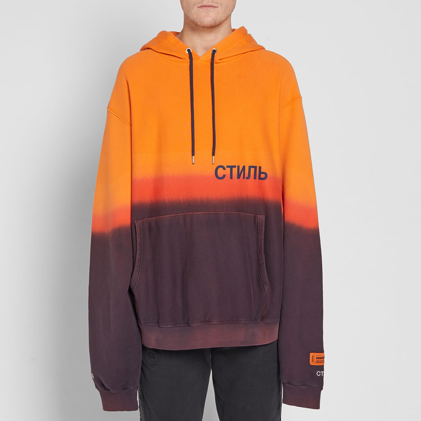 Heron Preston CTNMB Tie Dye Hoody Orange | END. (US)