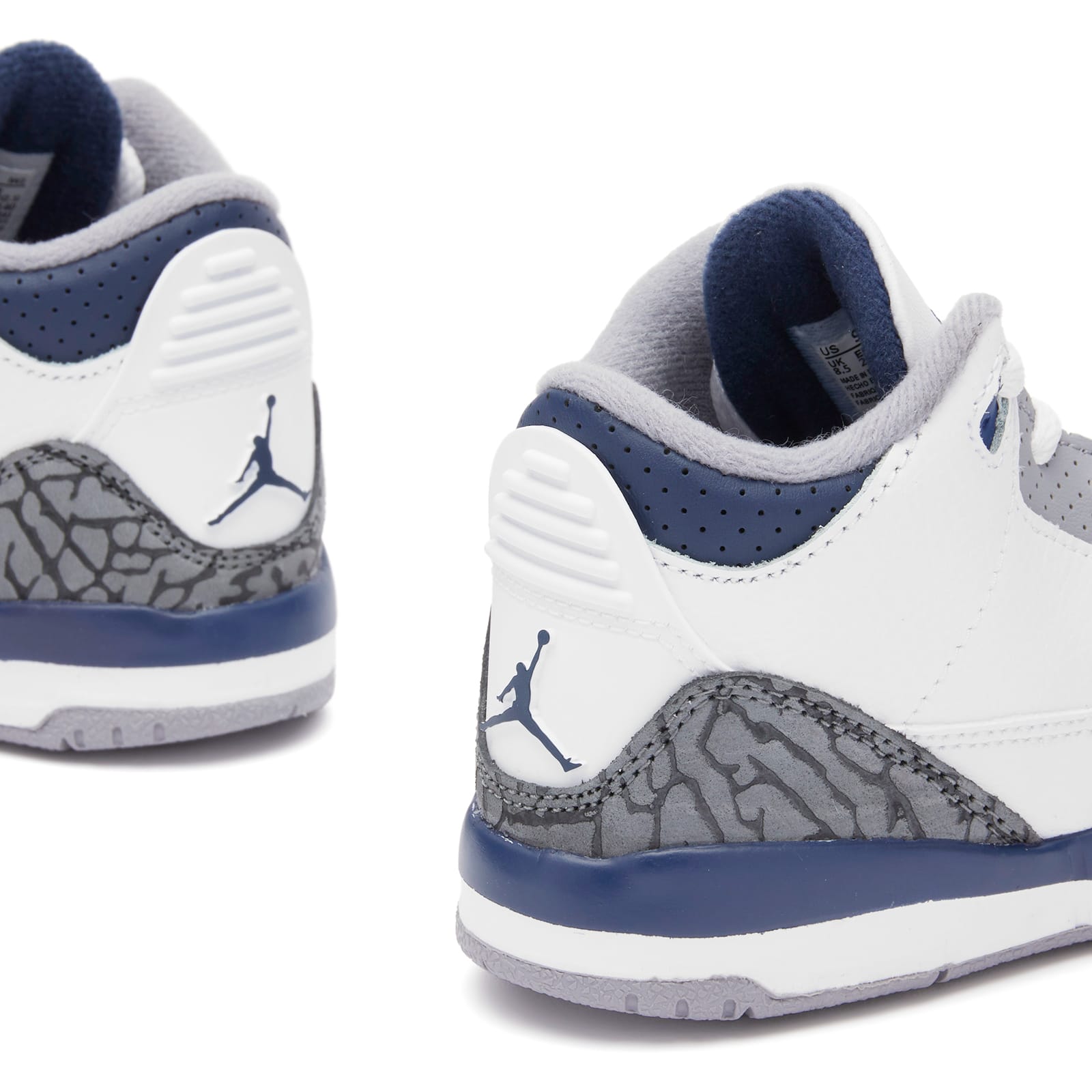 Air Jordan 3 Retro TD Midnight Navy, Cement Grey & Black | END. (US)