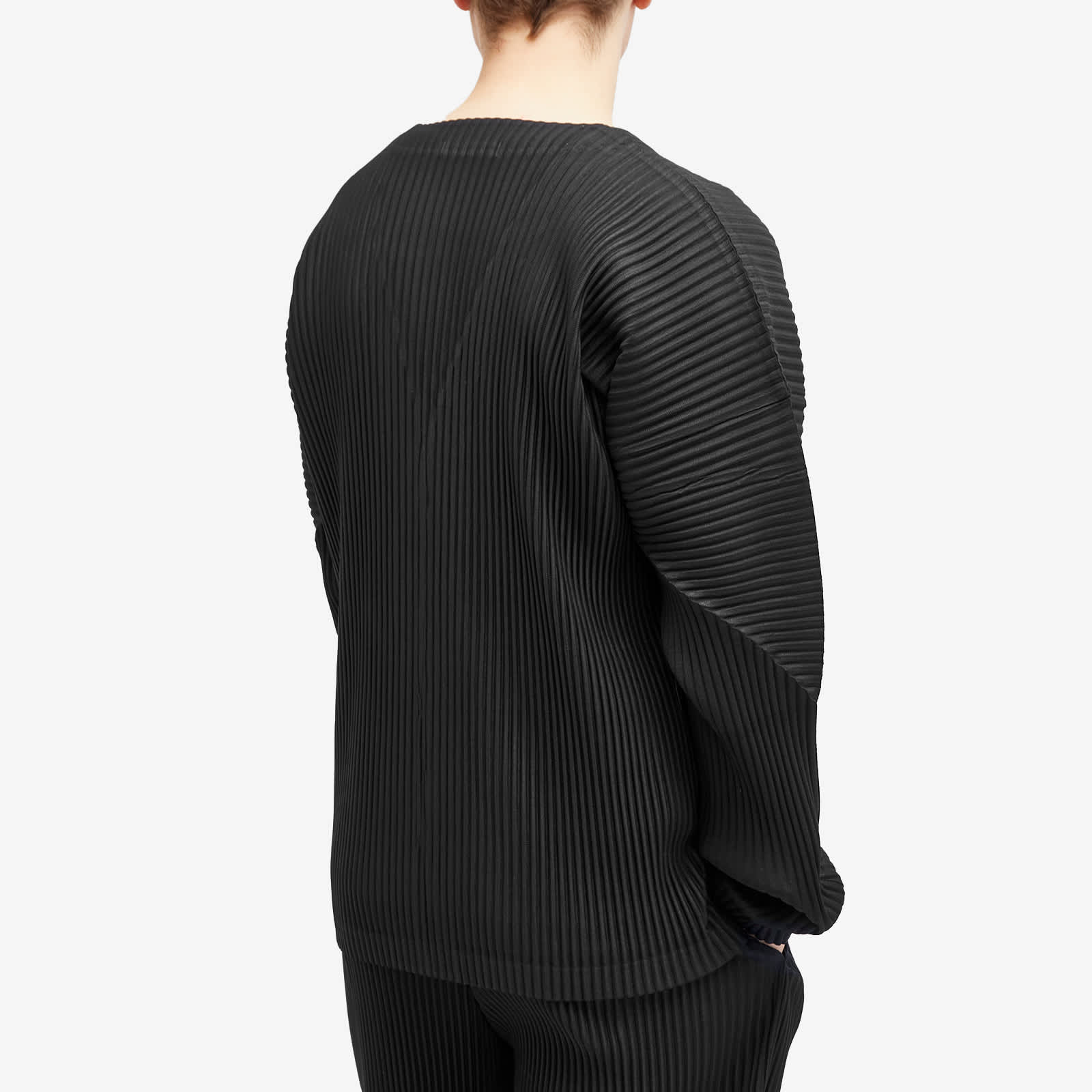 Homme Plissé Issey Miyake Pleated Cardigan Black | END. (US)