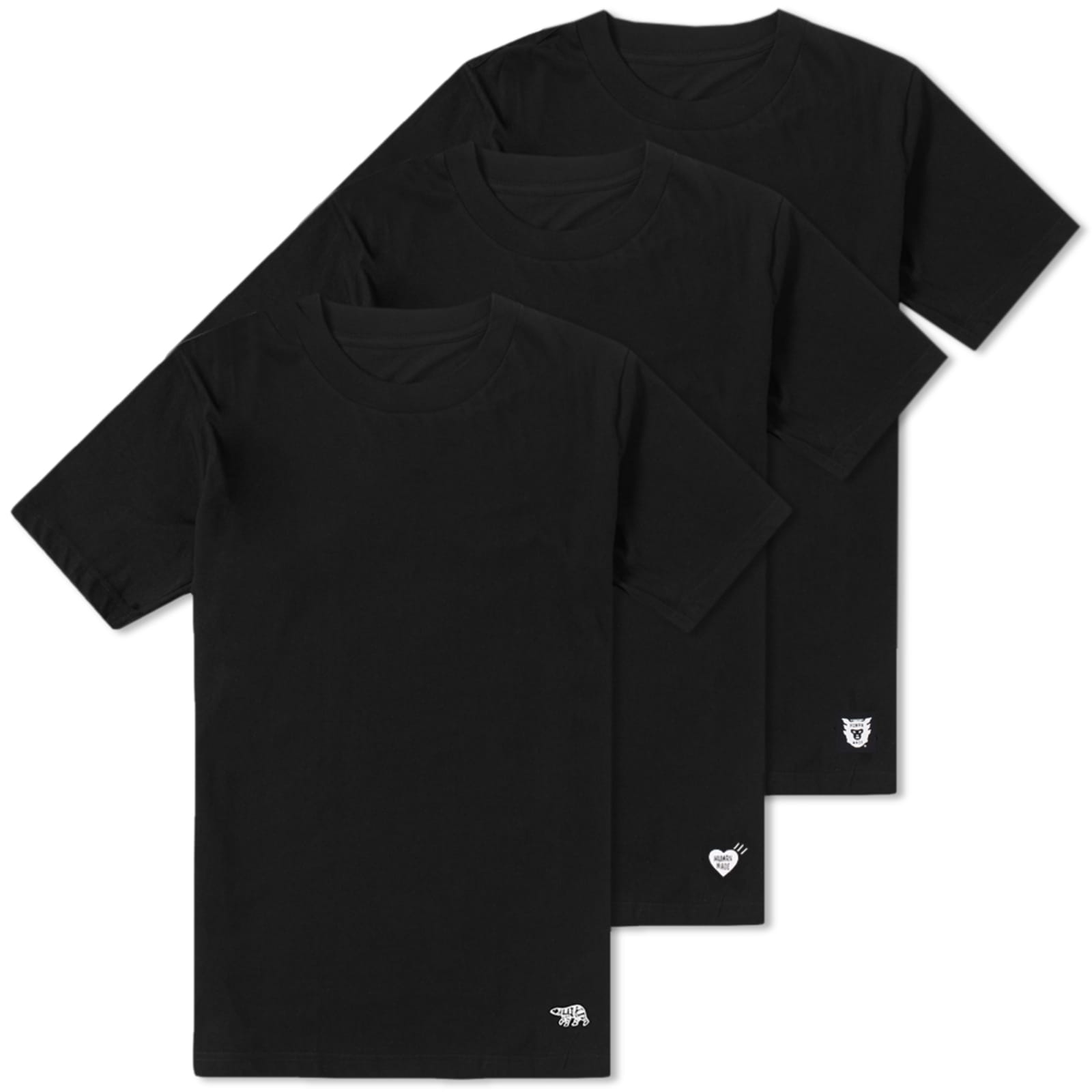 Human Made Tee - 3 Pack Black | END.