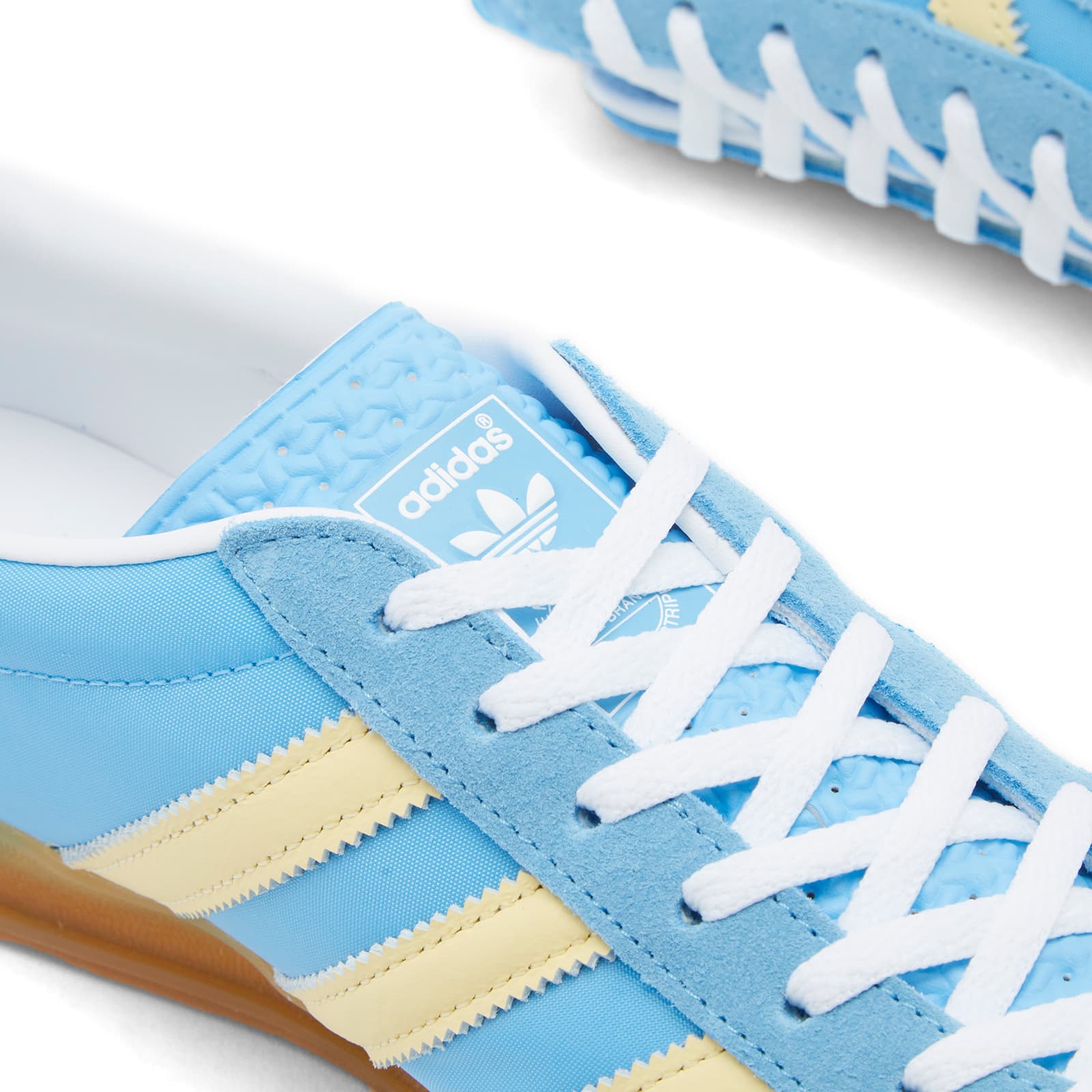 Adidas GAZELLE INDOOR W Semi Blue Burst, Almost Yellow & White | END. (US)