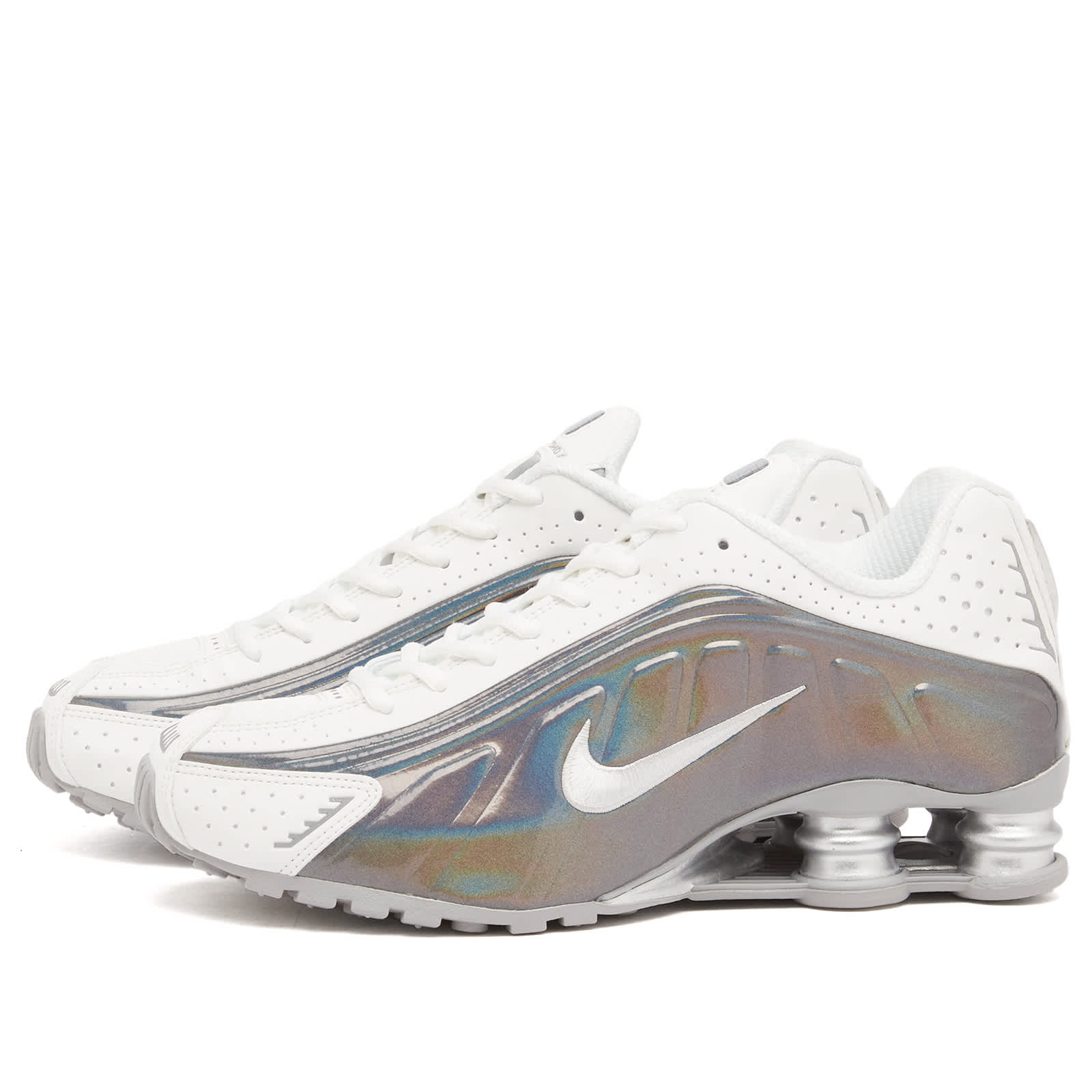 Nike Shox R4 W Sneaker White & Silver | END. (US)