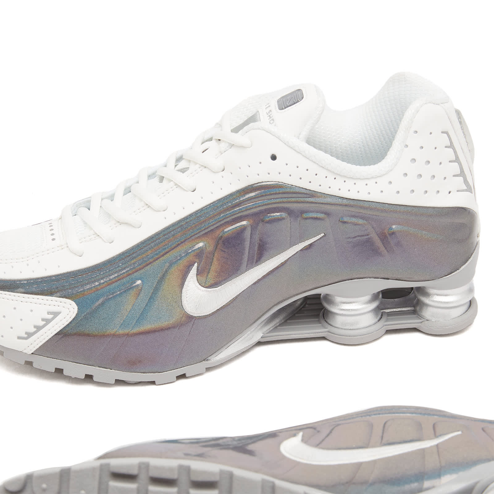 Nike Shox R4 W Sneaker White & Silver | END. (US)