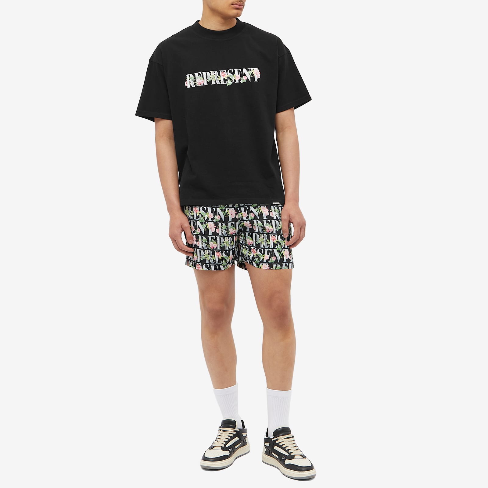 Represent Floral Shorts Black | END. (AT)