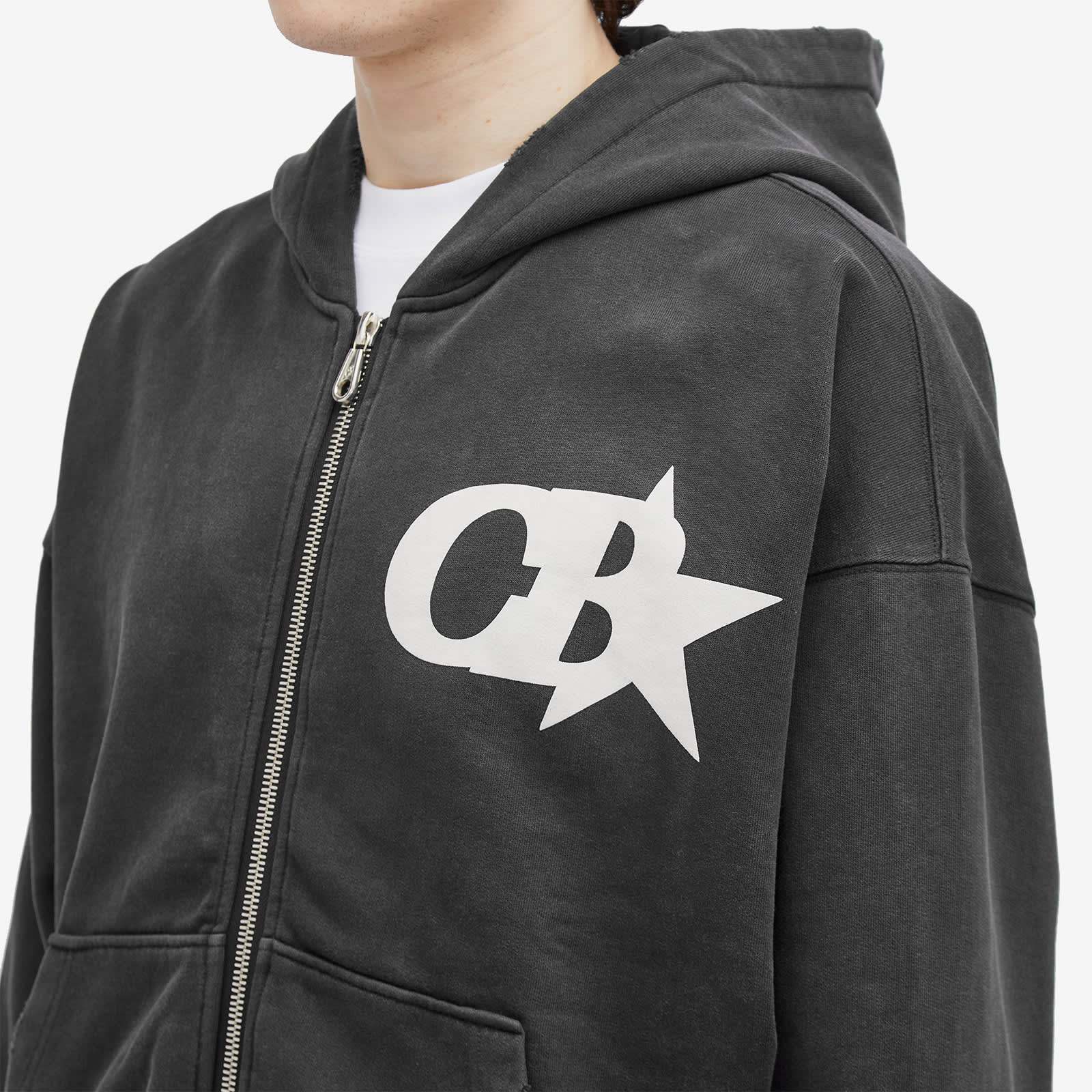 Cole Buxton CB Star Zip Hoodie Vintage Black | END. (SG)