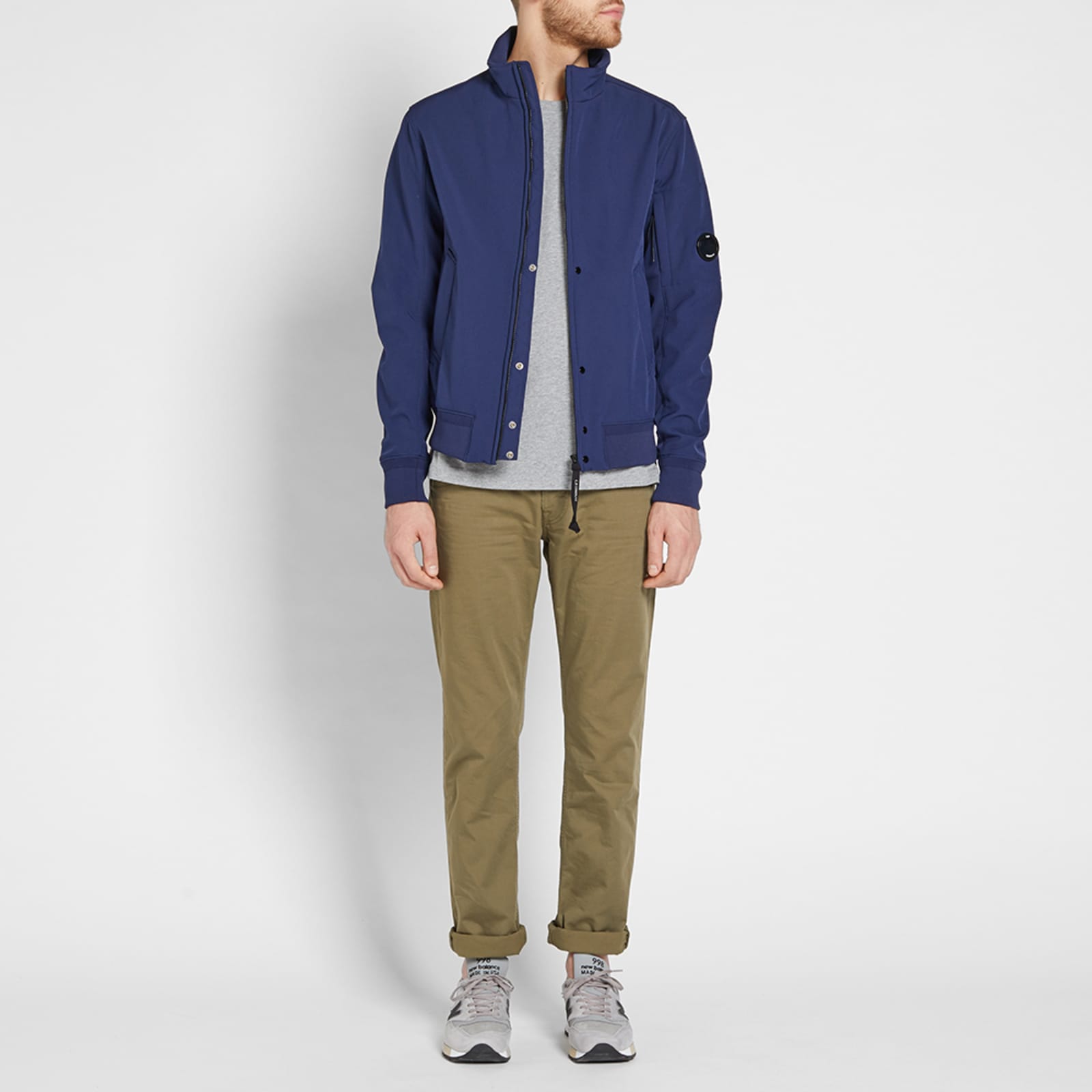 C.P. Company Softshell Arm Lens Jacket Blueprint | END.