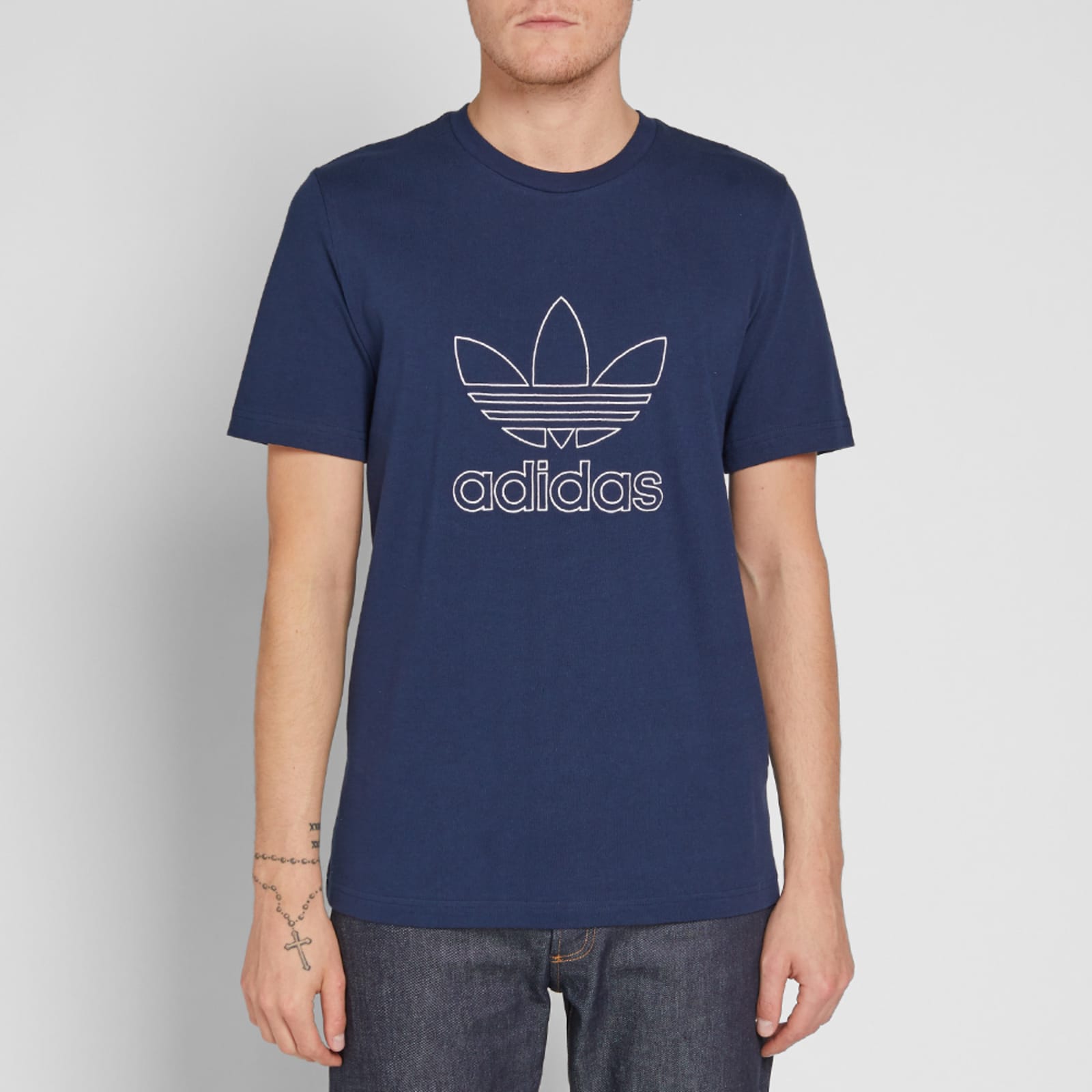 Adidas Outline Tee Collegiate Navy | END. (US)