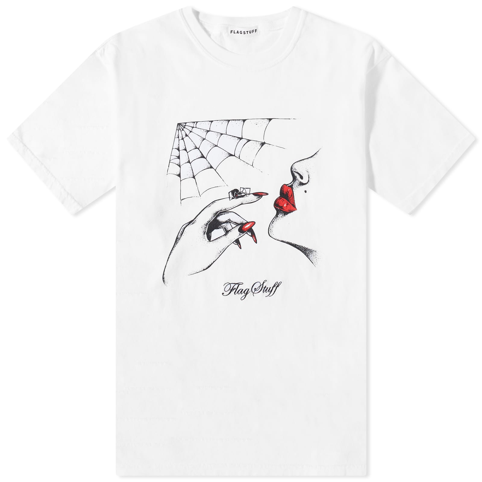 Flagstuff Spider Tee White | END.
