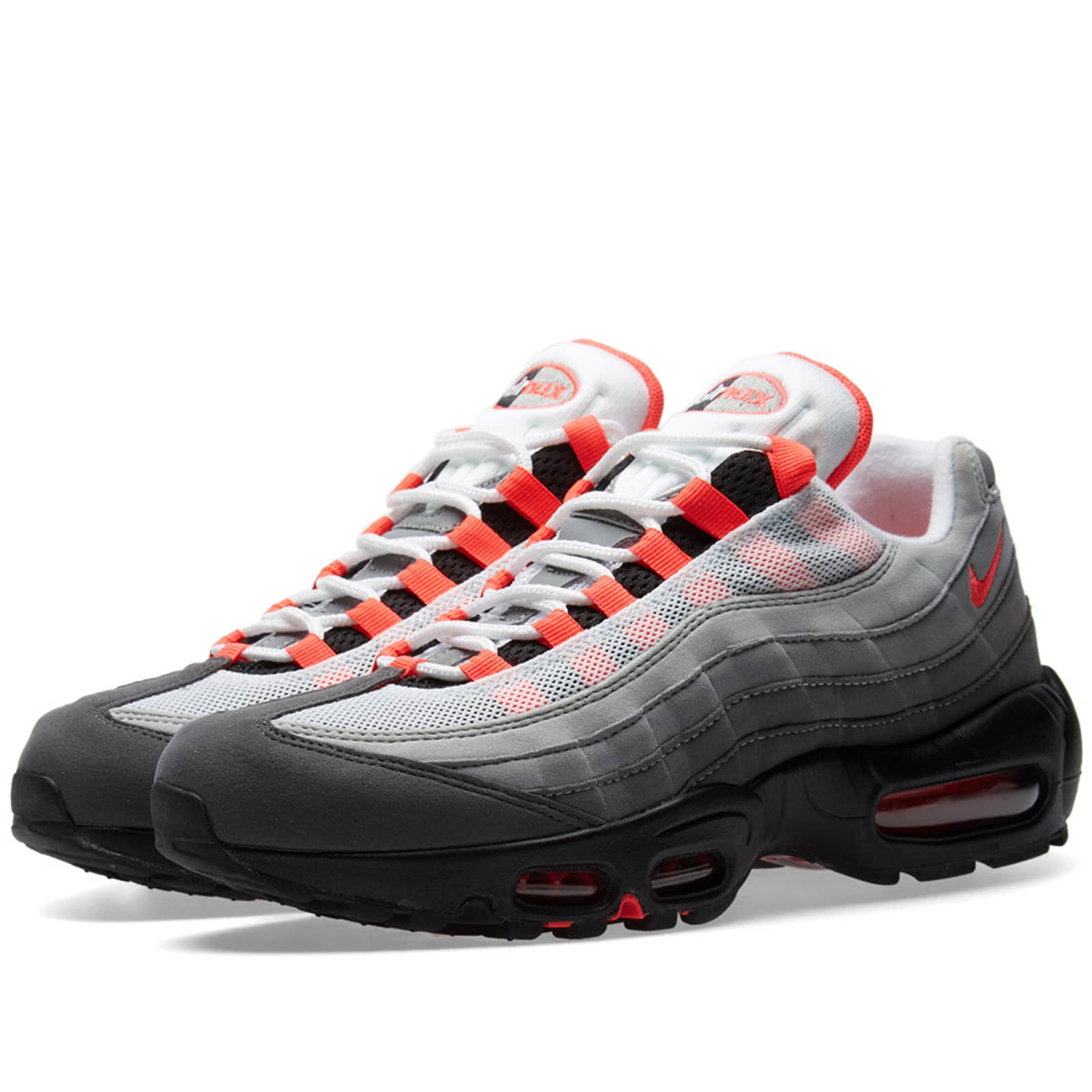 Nike Air Max 95 White & Solar Red | END. (US)