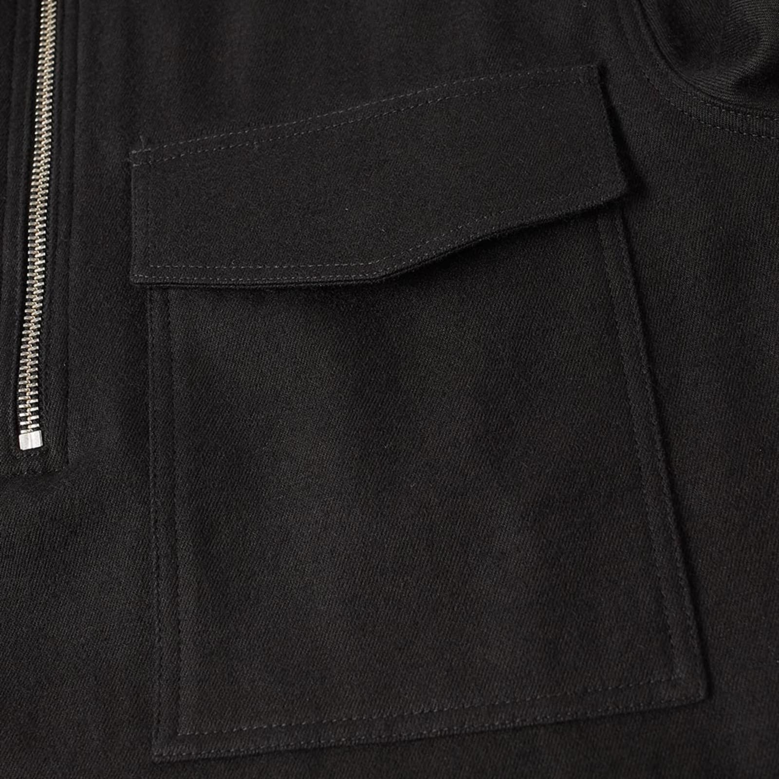 AMI Half Zip Overshirt Black | END. (KR)