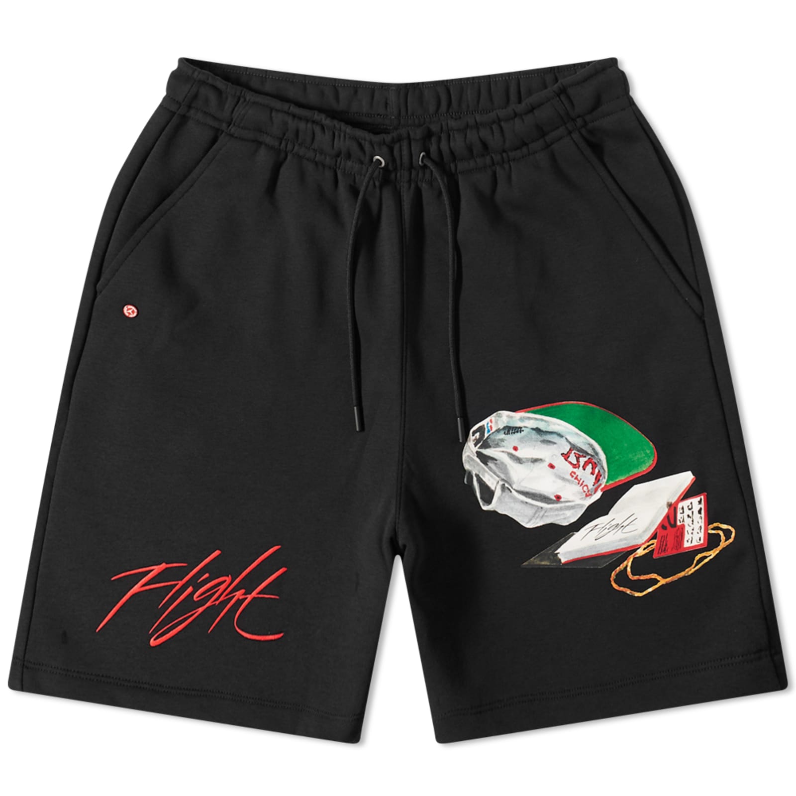 Air Jordan Flight Artists Shorts Black, Sail & University Red | END. (US)
