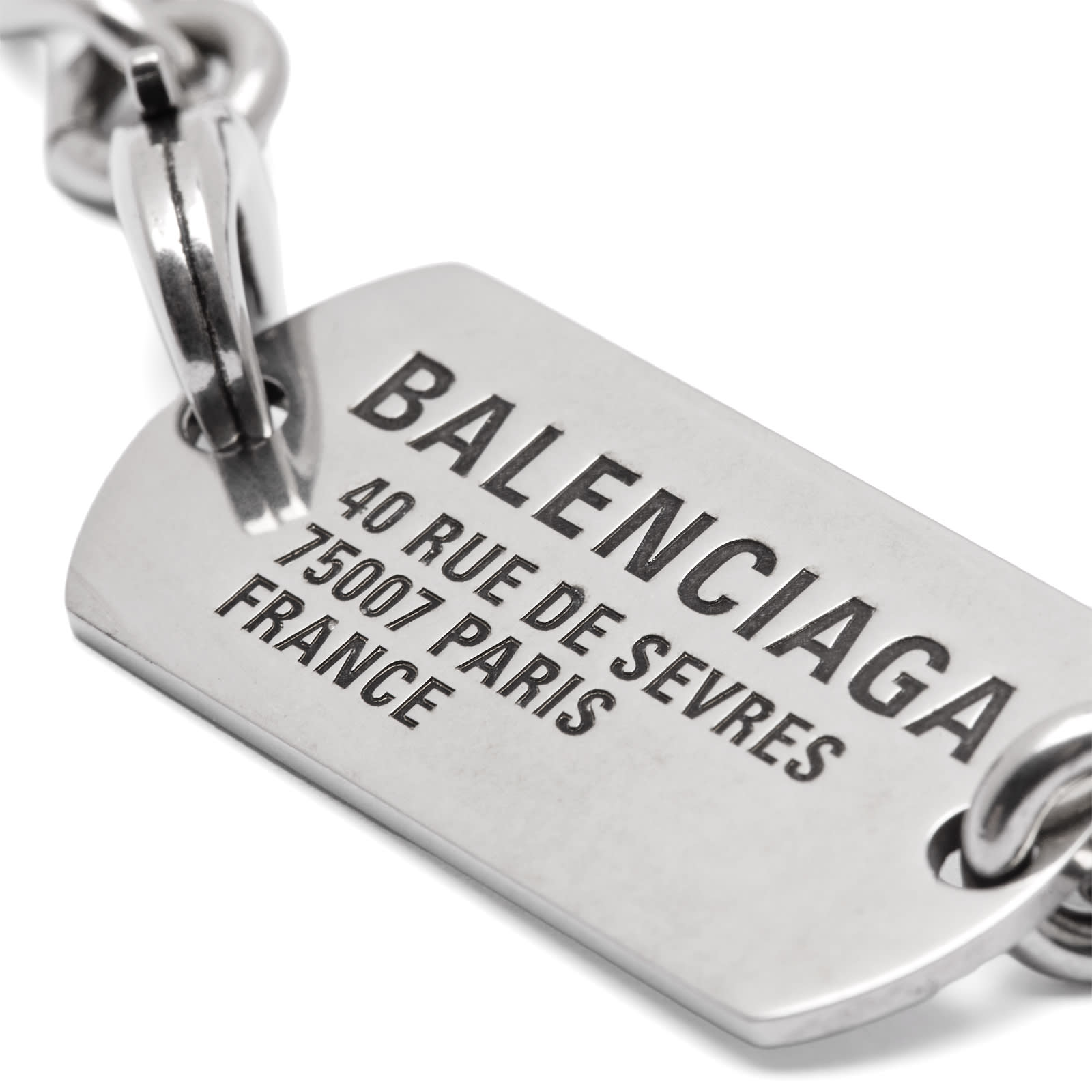 Balenciaga Tags Bracelet Antique Silver | END. (US)