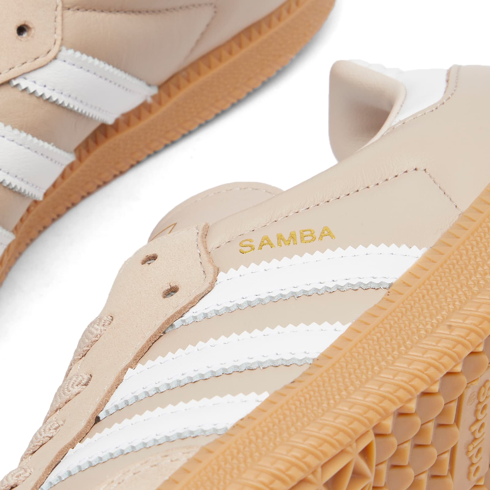 Adidas Samba OG W Sneaker Taupe, White & Gold | END. (US)