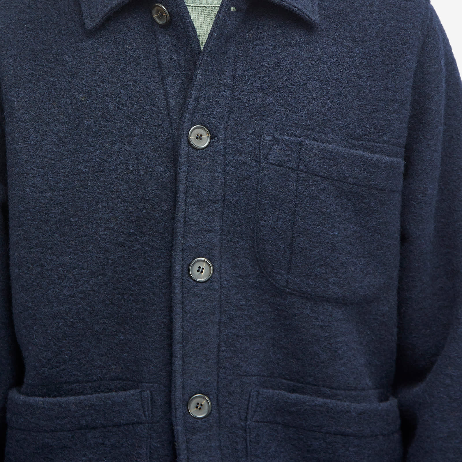 Universal Works Wool Fleece Field Jacket Navy | END. (US)
