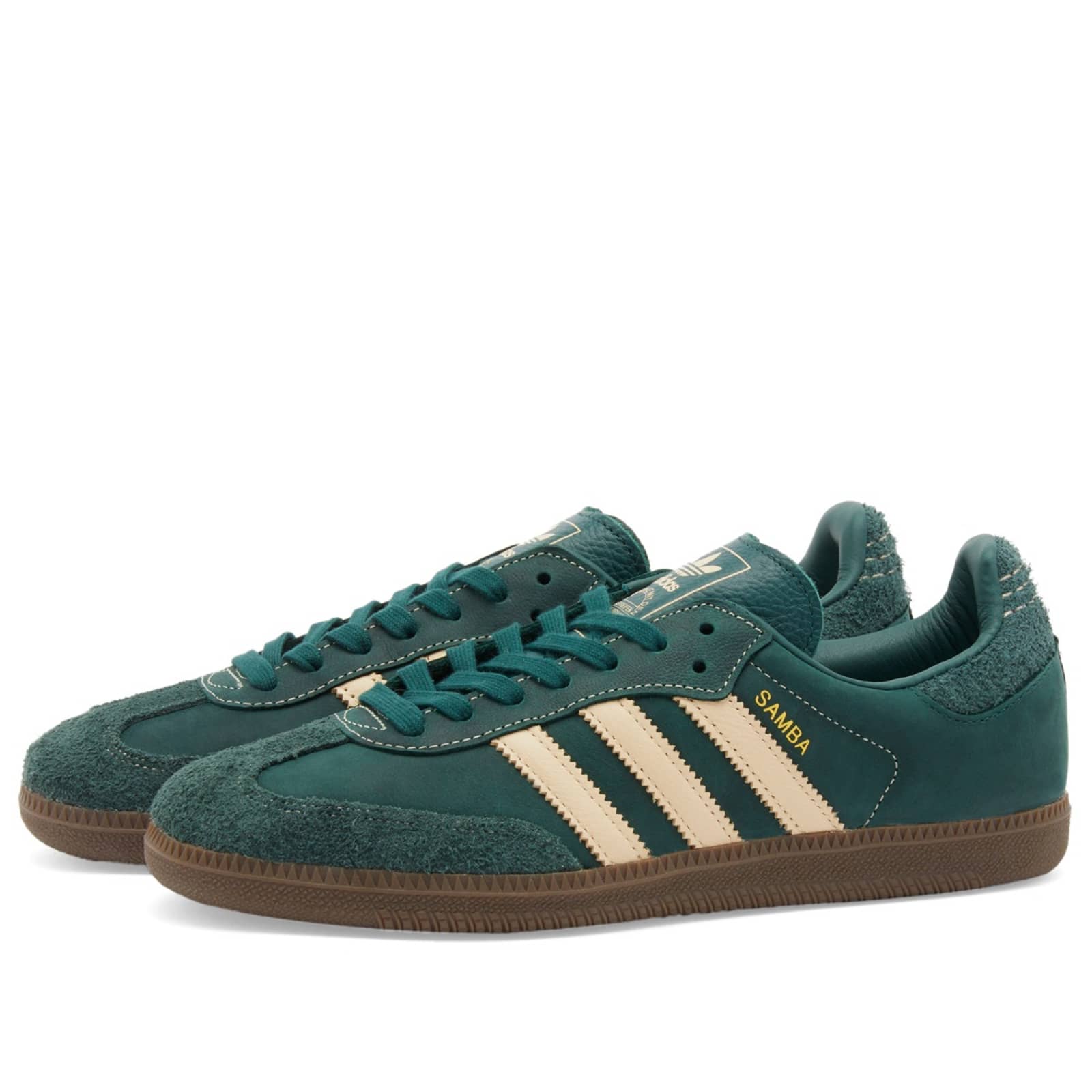 Adidas Samba OG Crystal Sand, Mineral Green & Crystal Sand | END. (US)