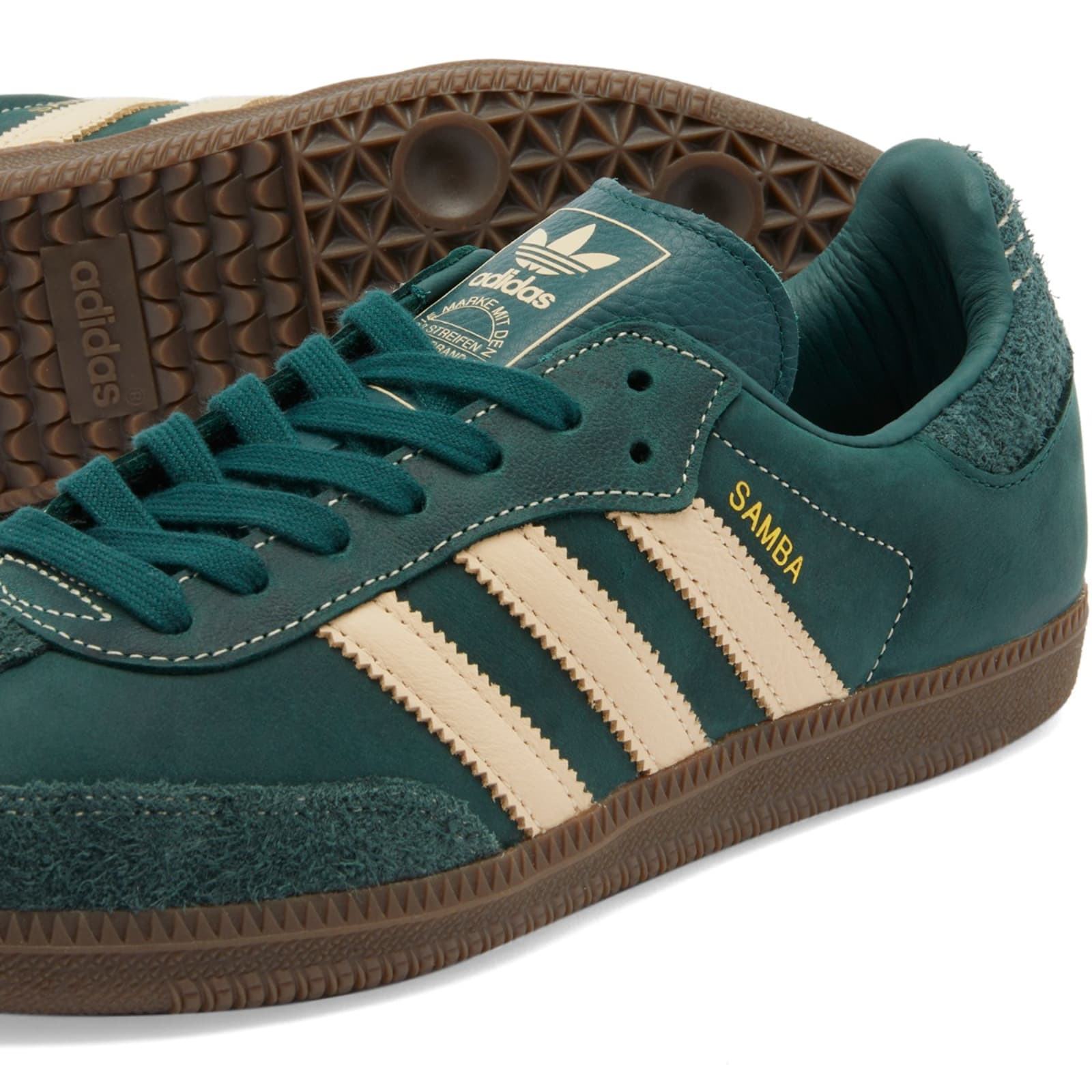 Adidas Samba OG Crystal Sand, Mineral Green & Crystal Sand | END. (US)