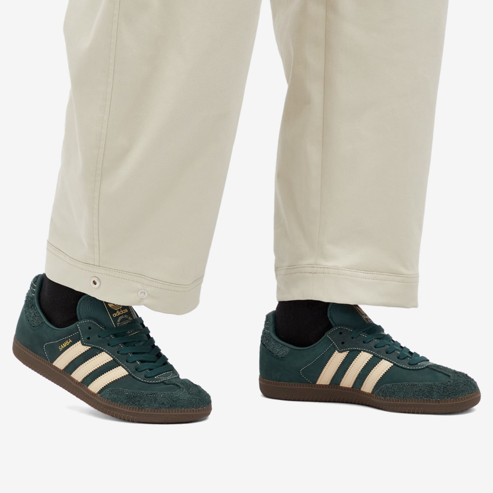 Adidas Samba OG Crystal Sand, Mineral Green & Crystal Sand | END. (CA)