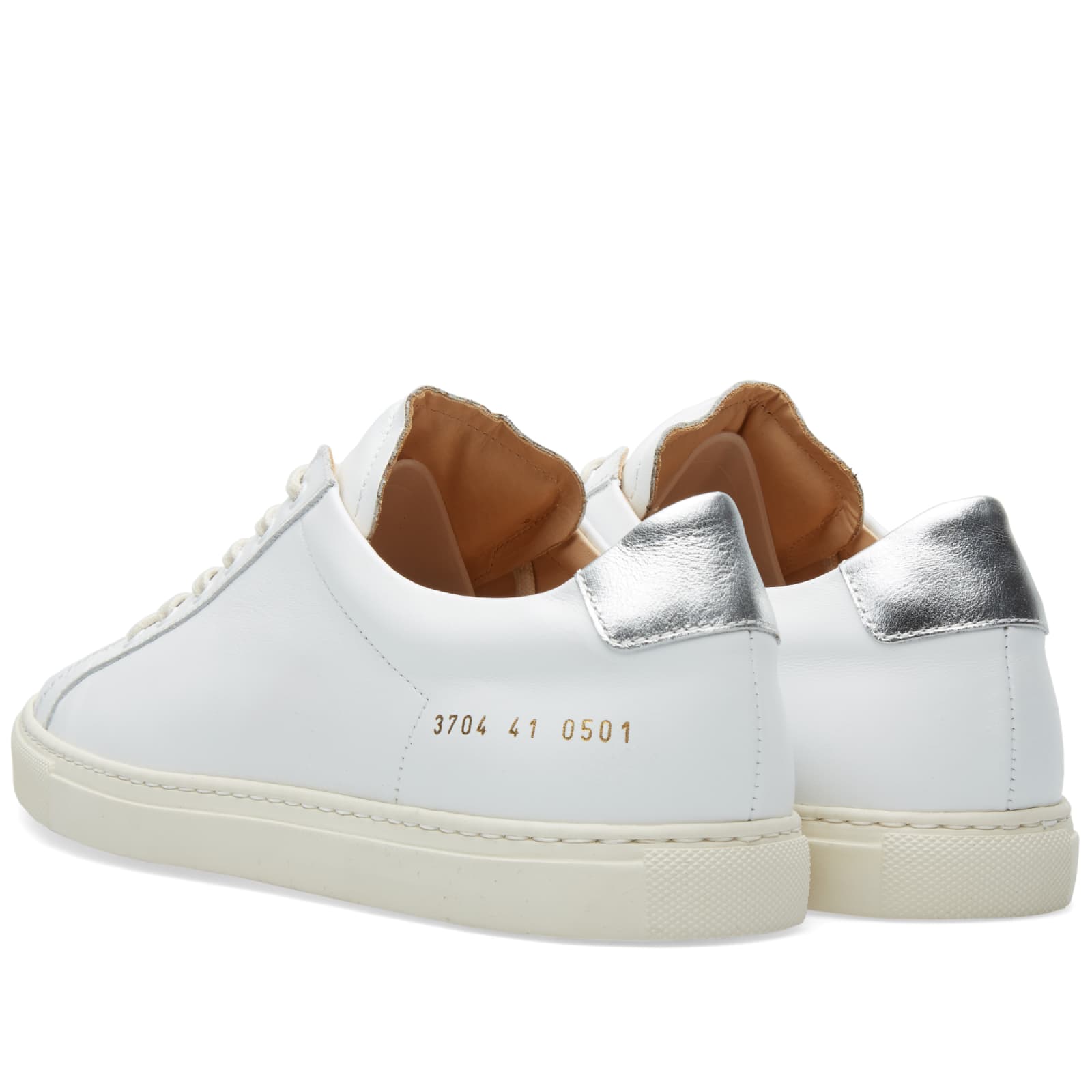 Woman by Common Projects Achilles Retro Low White & Silver | END. (US)
