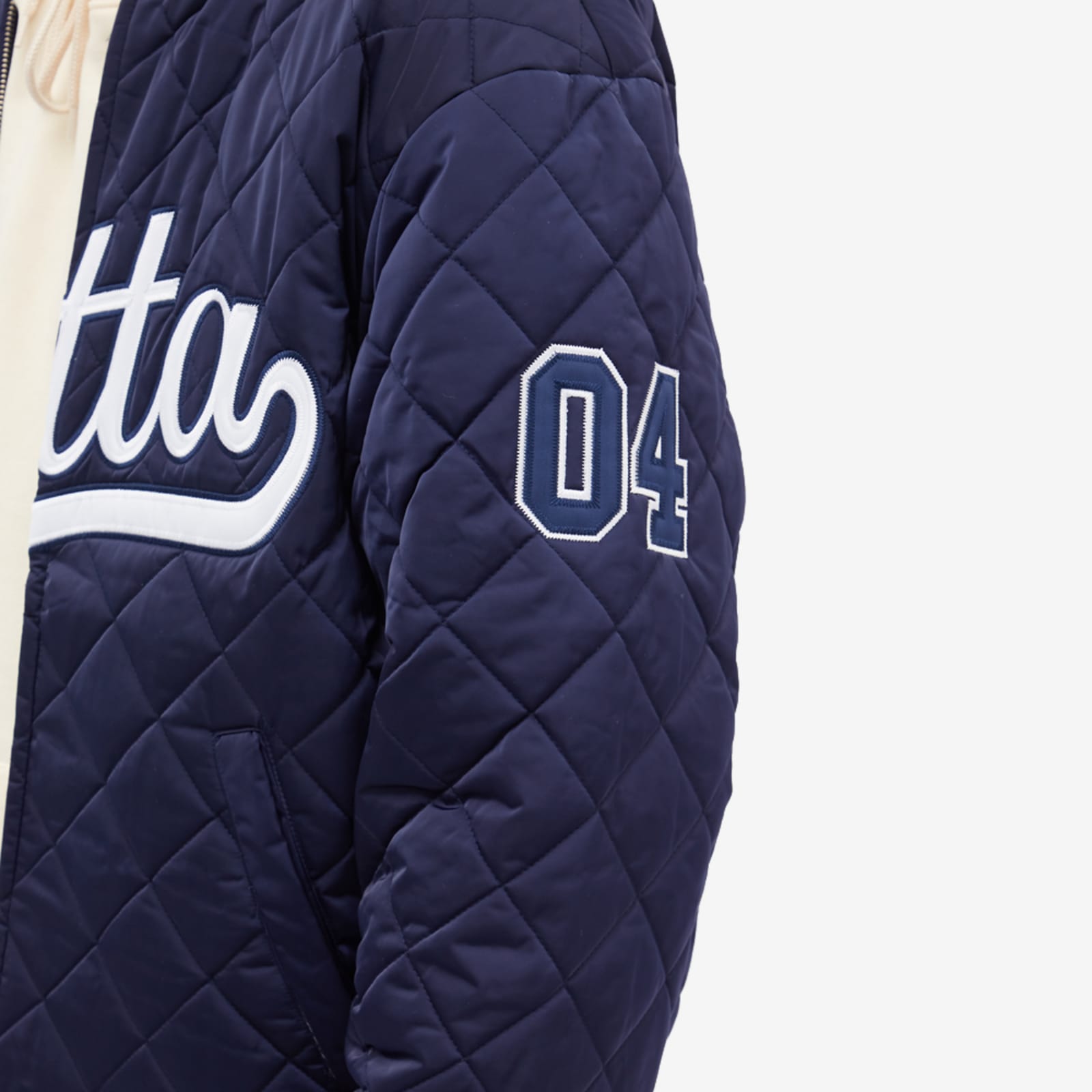 Patta Diamond Quilted Sport Jacket Evening Blue | END. (US)