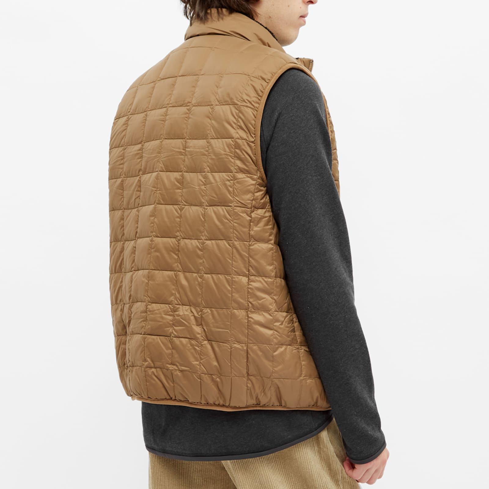 Taion Reversible Fleece Down Vest Beige & Black | END. (GB)