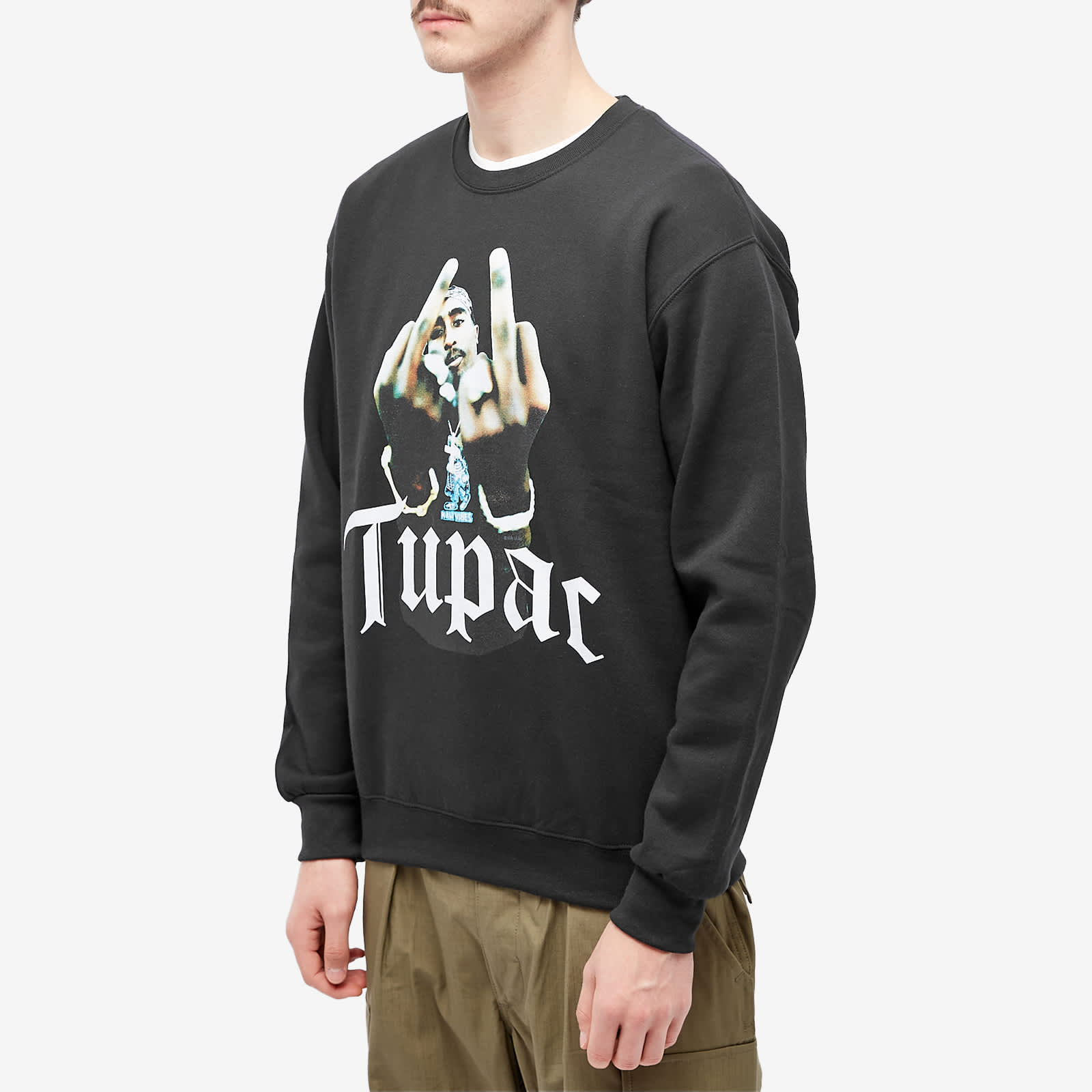 Wacko Maria Tupac Crew Neck Sweater Black | END. (KR)