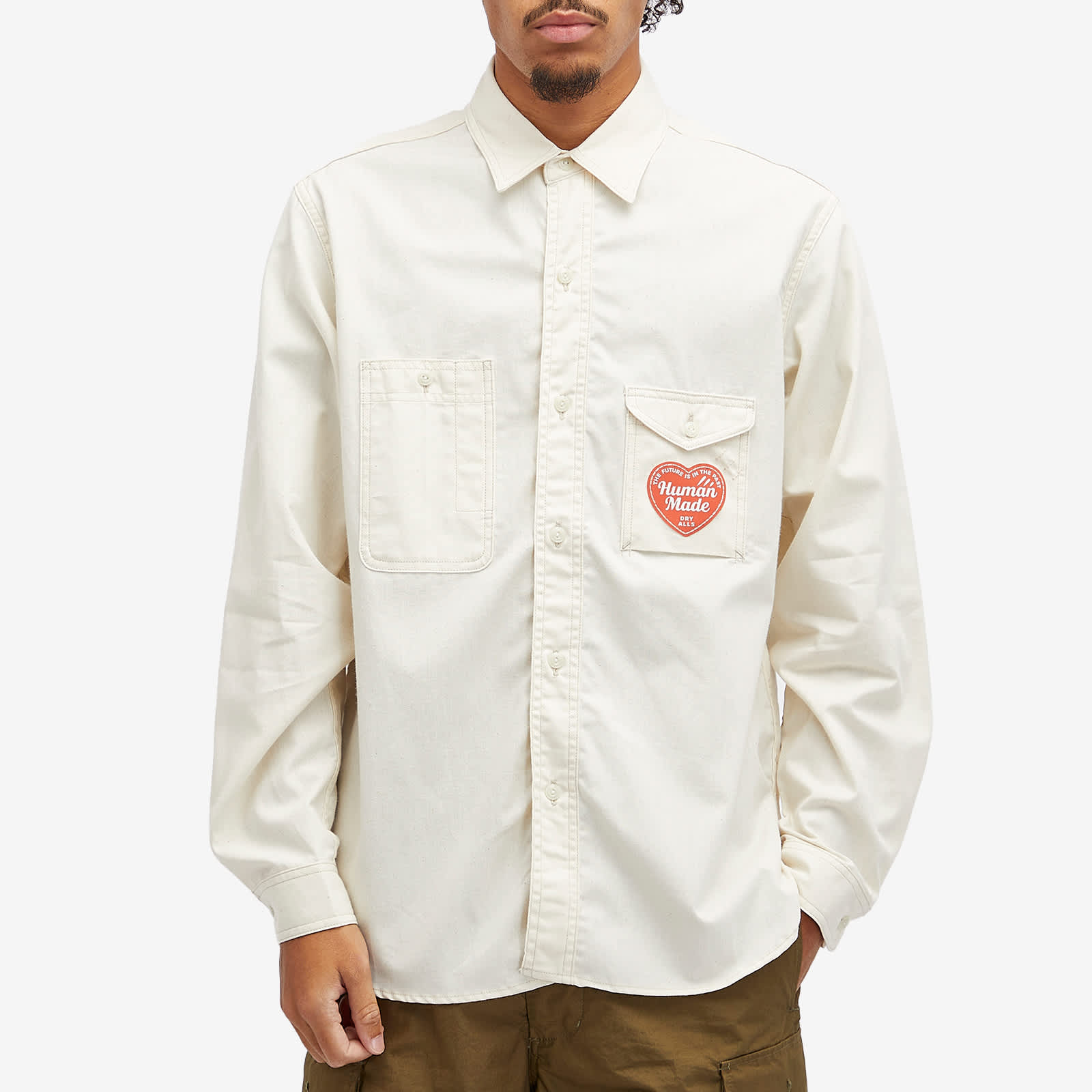 Human Made Chambray Work Shirt White | END. (GB)