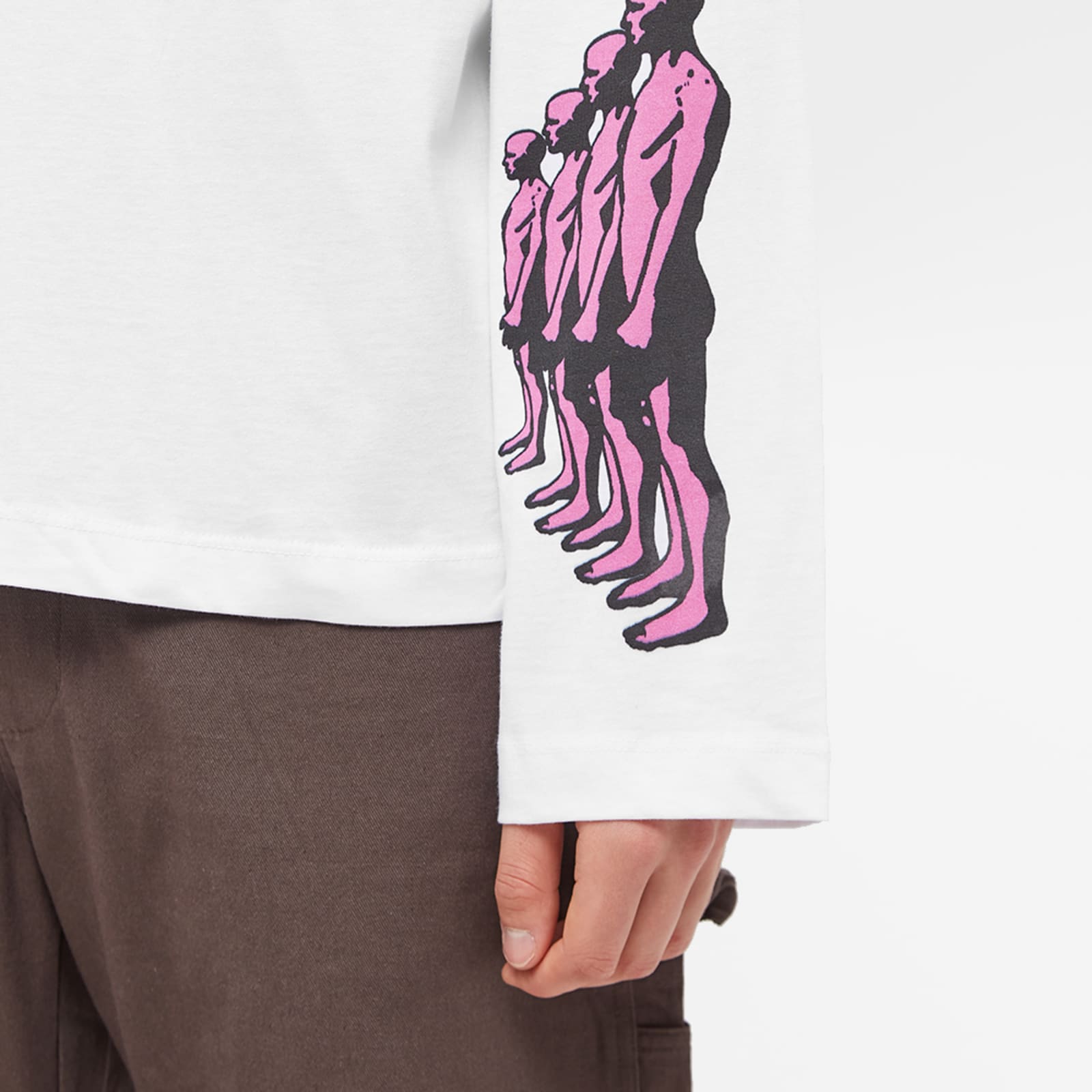 Homework Long Sleeve Paranoia T-Shirt White | END. (GB)