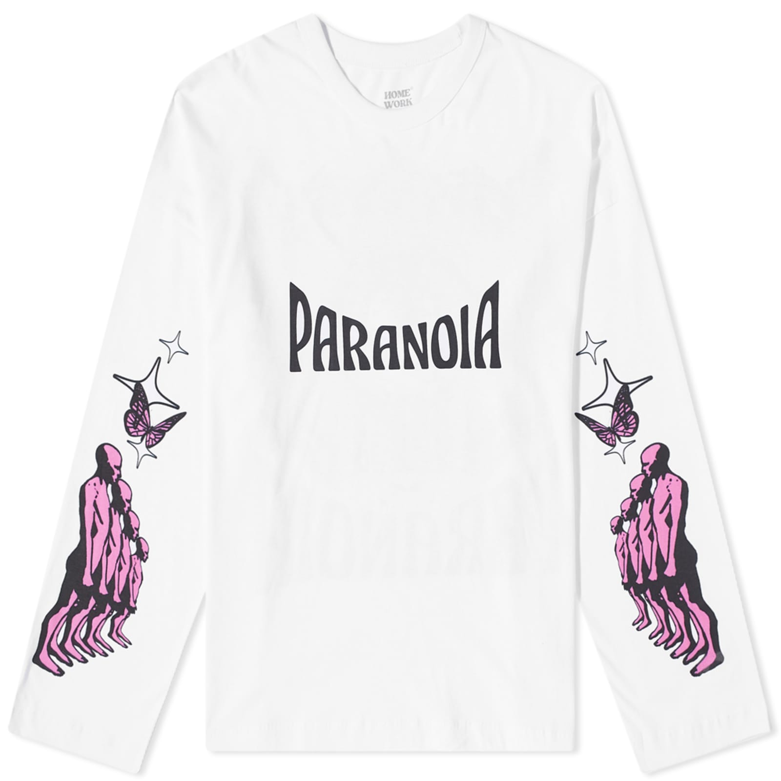 Homework Long Sleeve Paranoia T-Shirt White | END. (GB)
